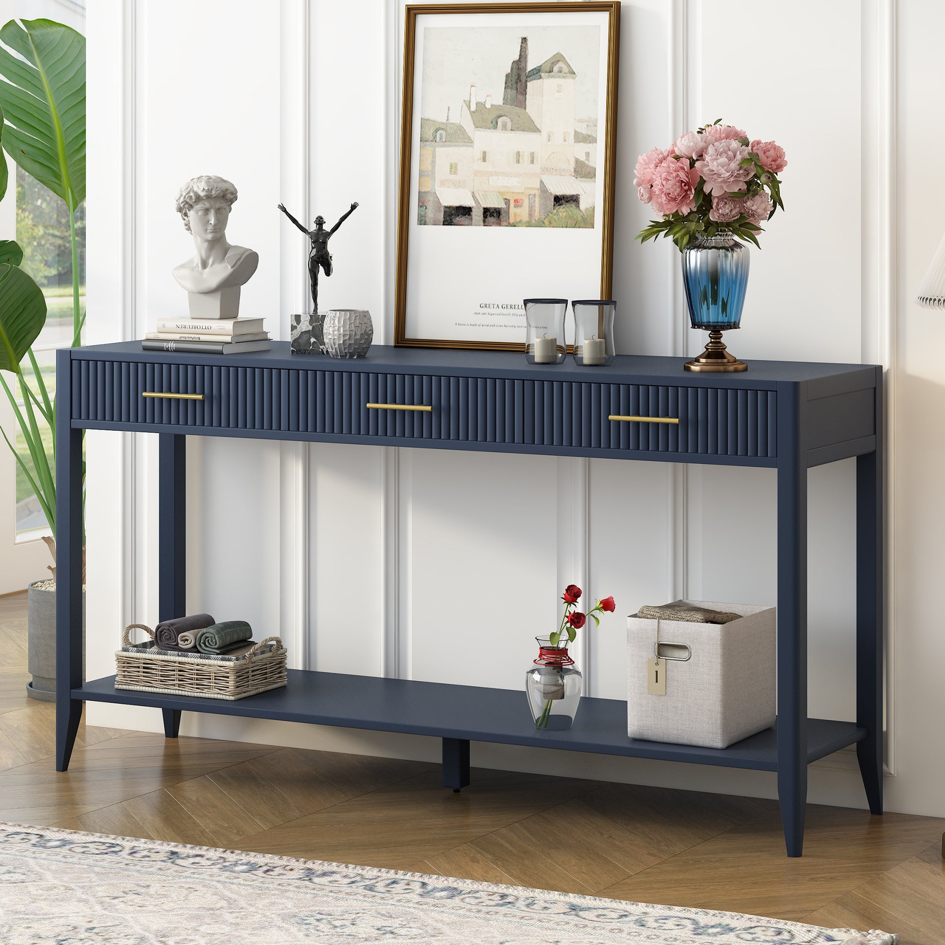 Fluted Drawer Contemporary Entryway Console Table – Pier 1