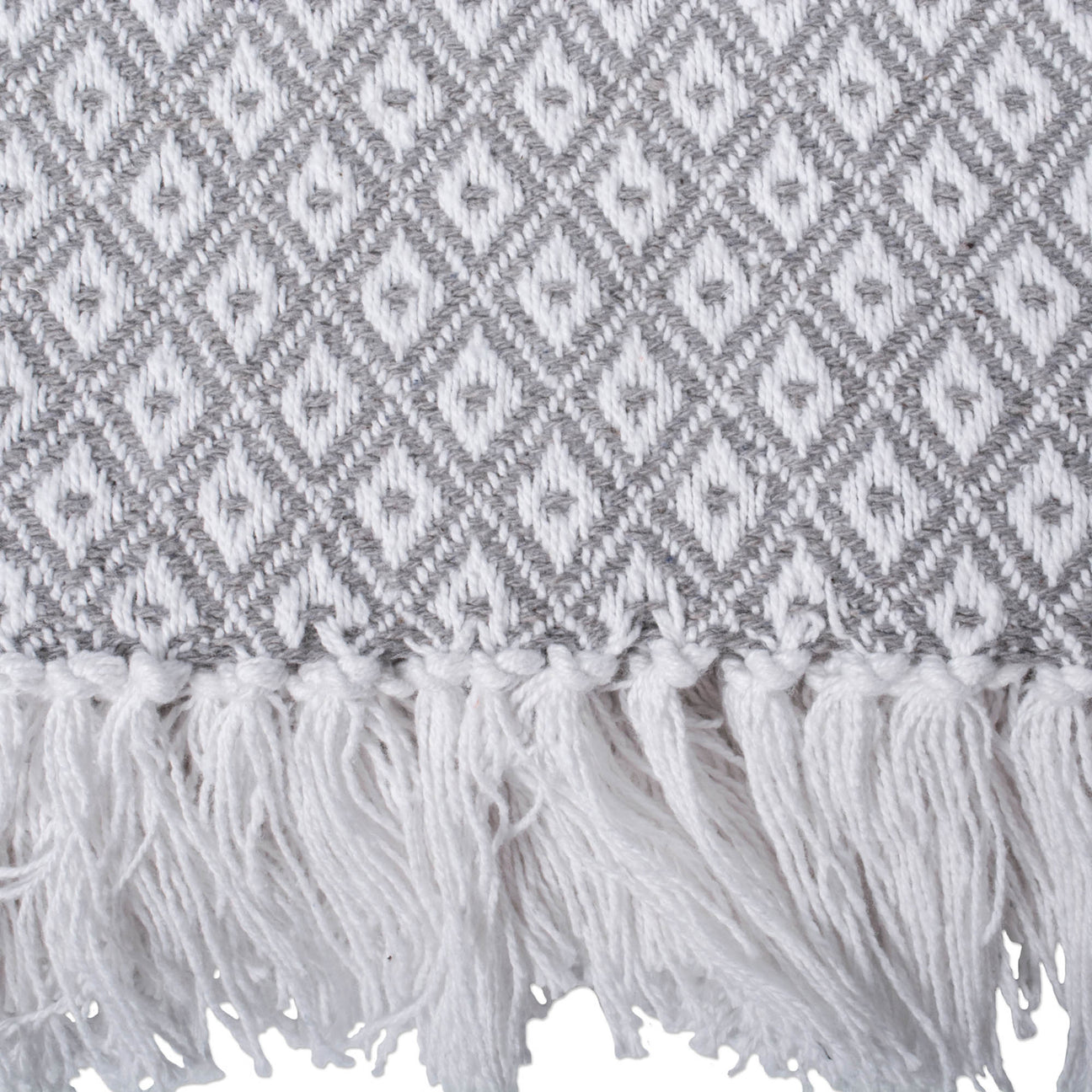 Gray Mini Diamond Throw - Pier 1