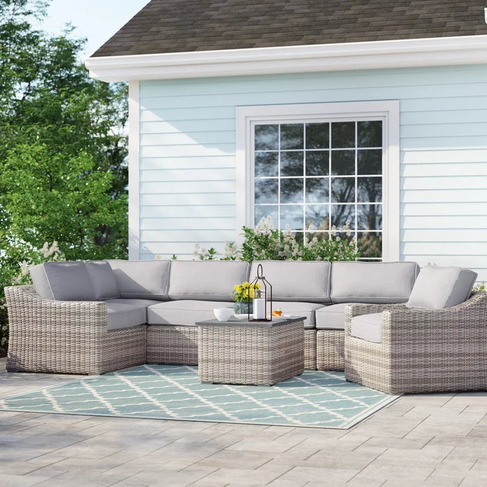 5-Person All-Weather Wicker Sectional Seating Set - Pier 1