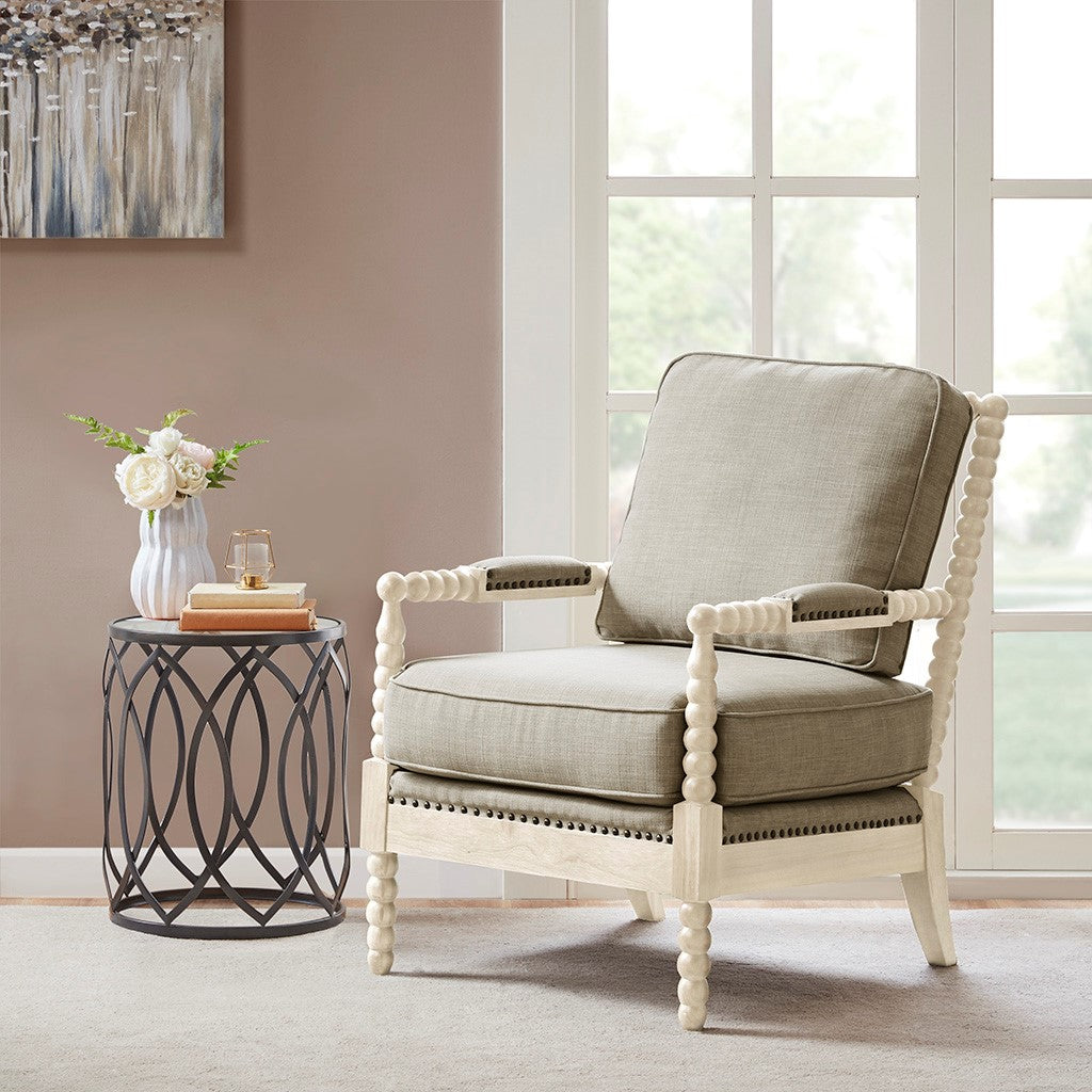 Automata Arm Chair with Open-Back Spindle and Turned Design - Pier 1