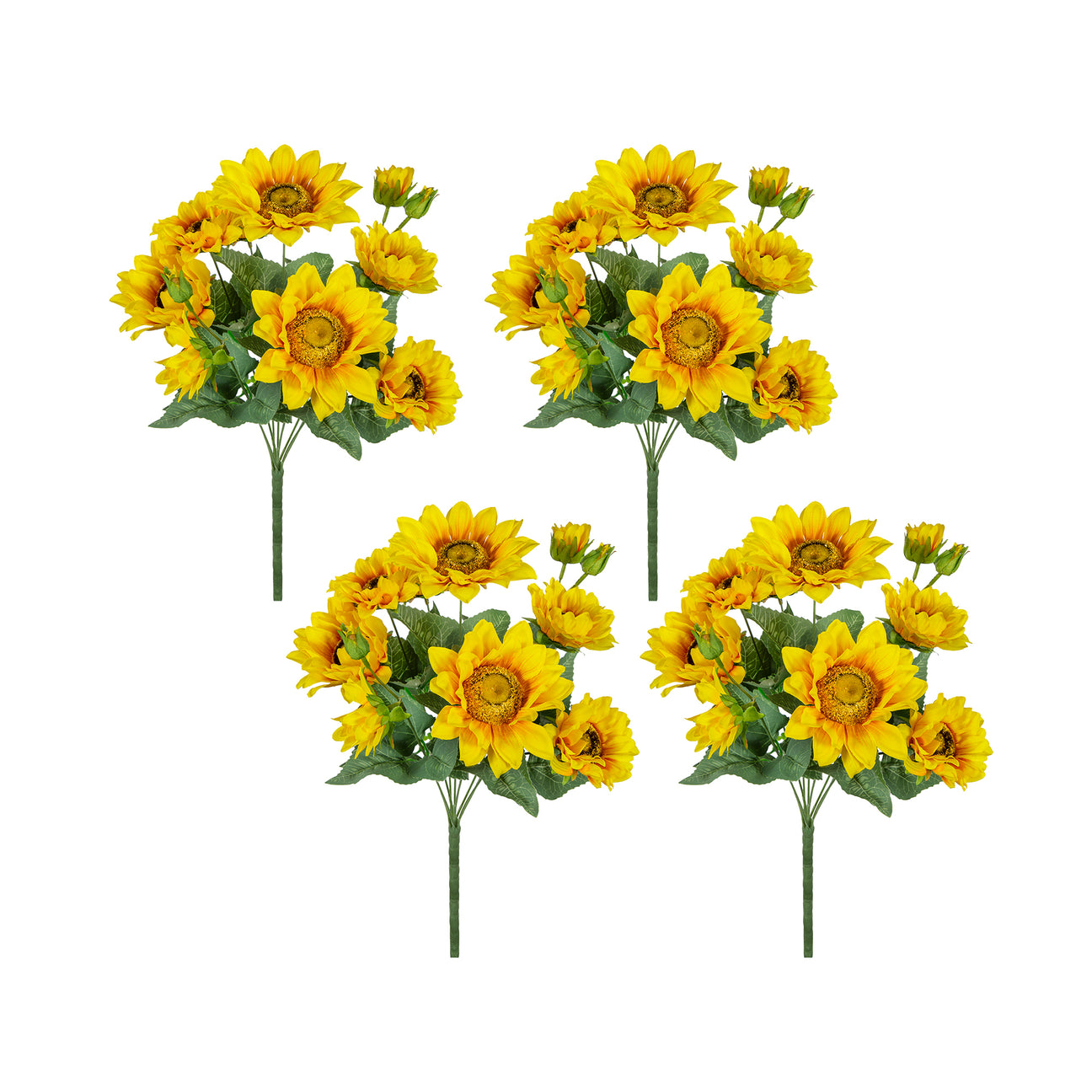 Faux Yellow Sunflower Bundles, 4 Pack – Pier 1