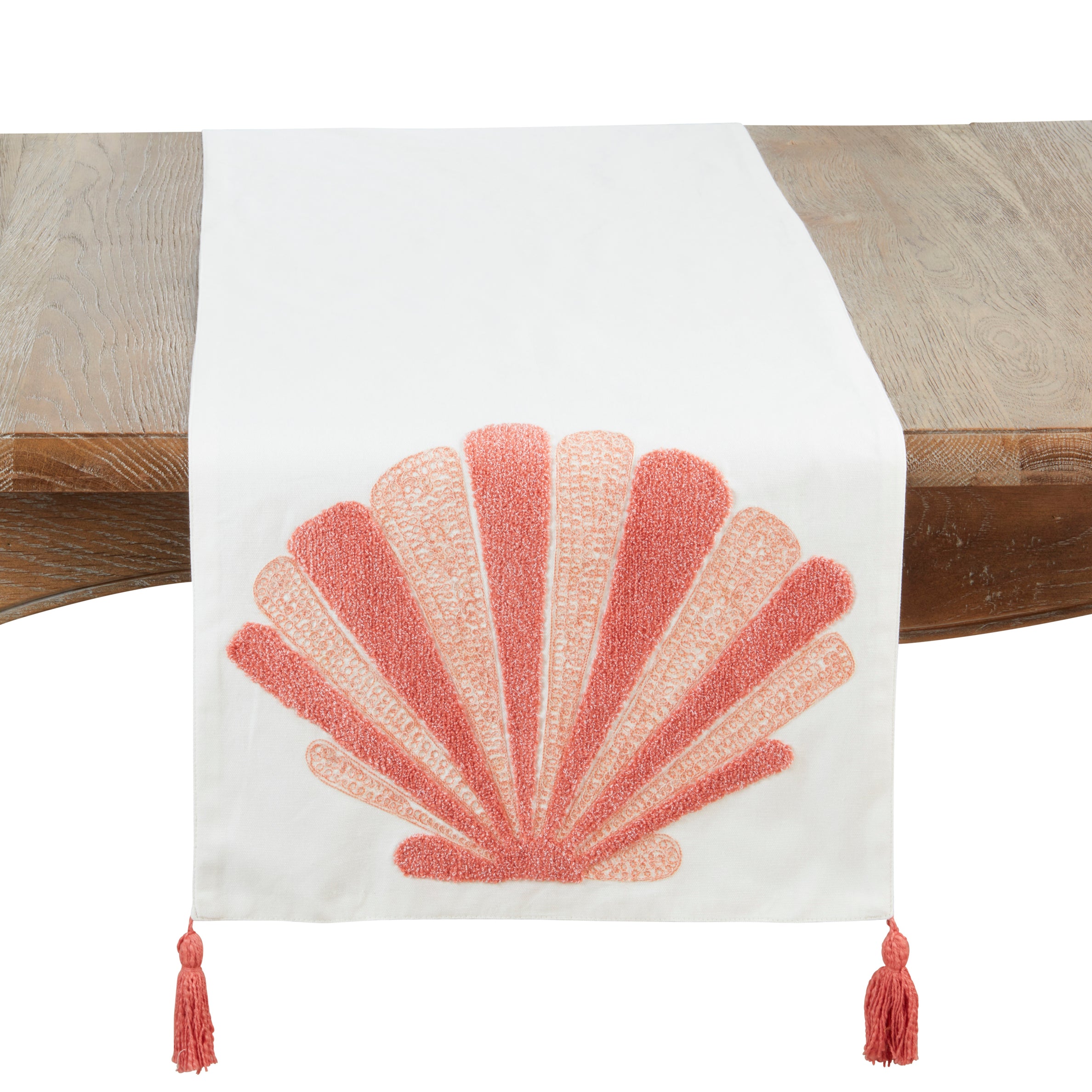 Ocean Breeze Embroidered Seashell Table Runner – Pier 1