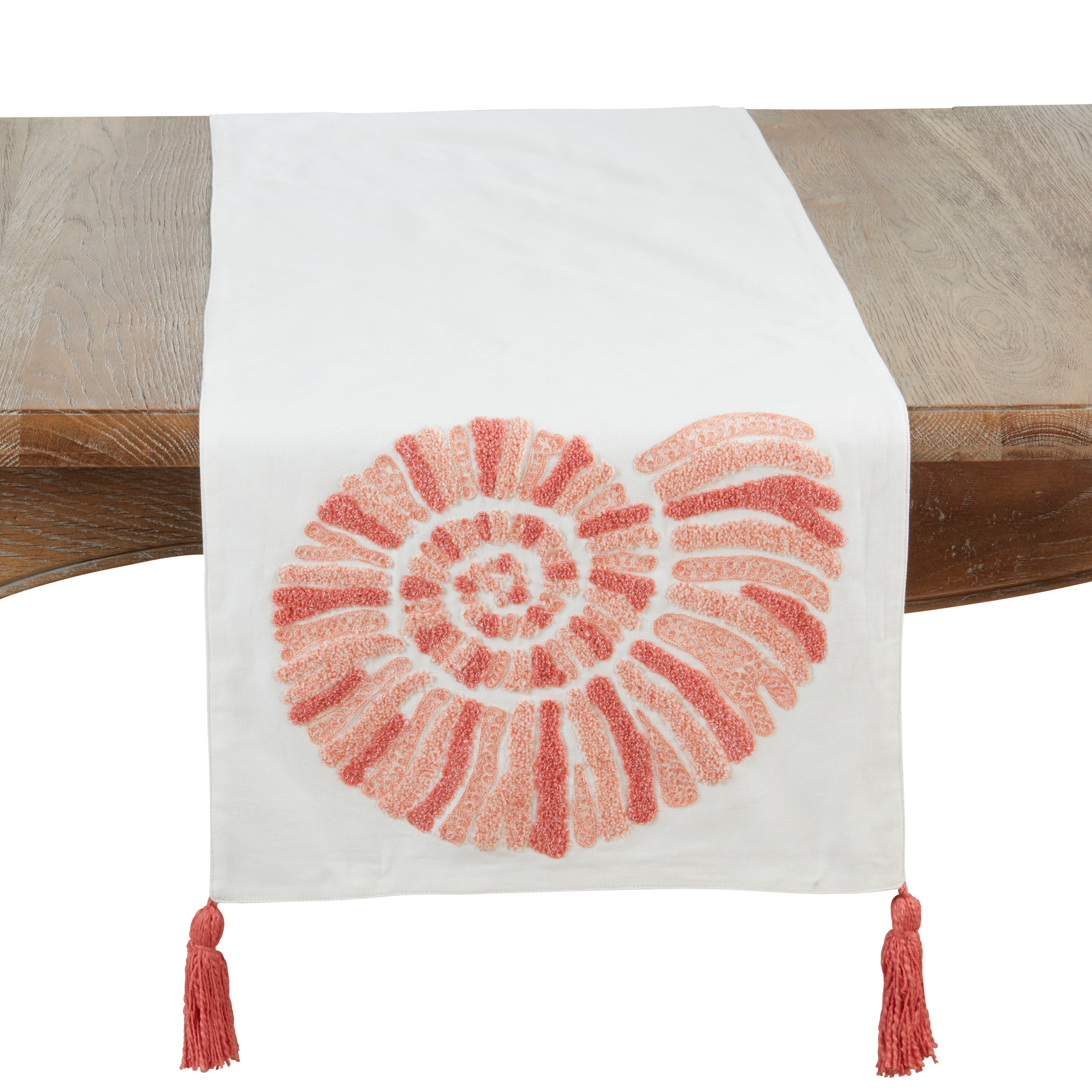 Coastal Embroidered Seashell Table Runner – Pier 1