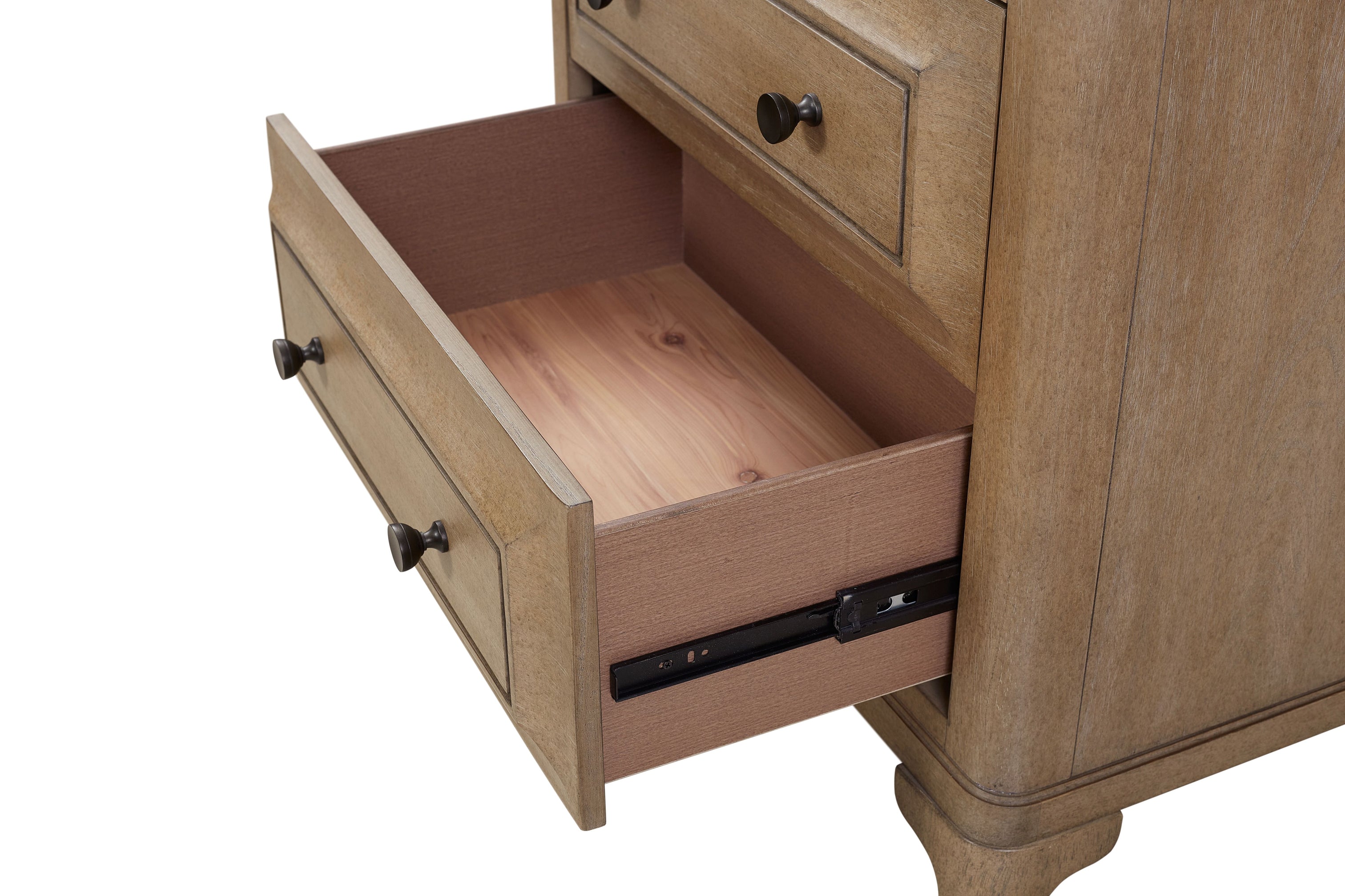 Sand Finish 2 Drawer Nightstand - Pier 1