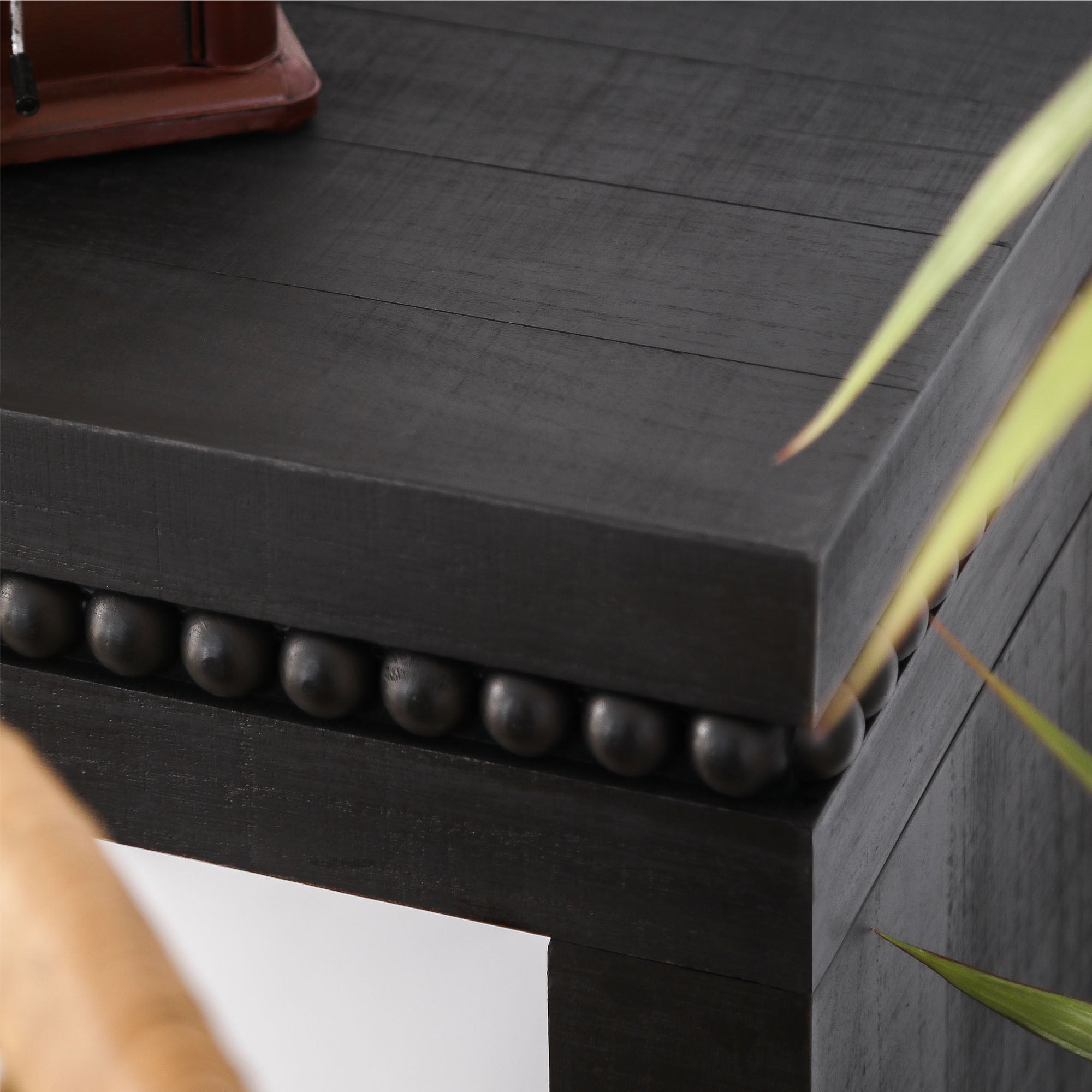 Beholden Console Table with Read Wood Beads Decoration - Pier 1