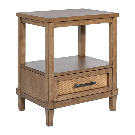 Nightstand with Bottom Drawer and Open Shelf - Pier 1