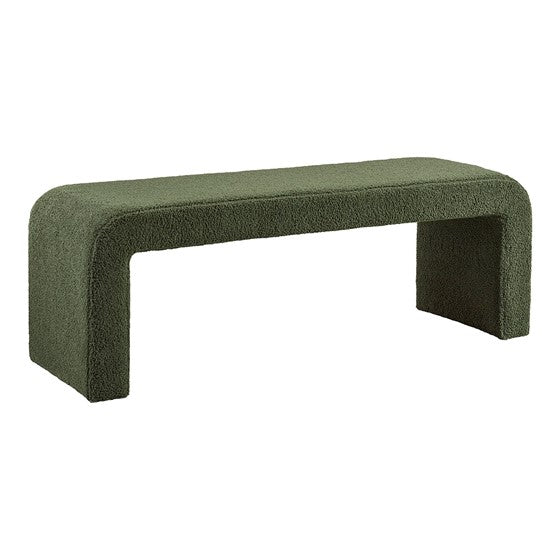 Goldmine Upholstered Bench with Curved Seat - Pier 1