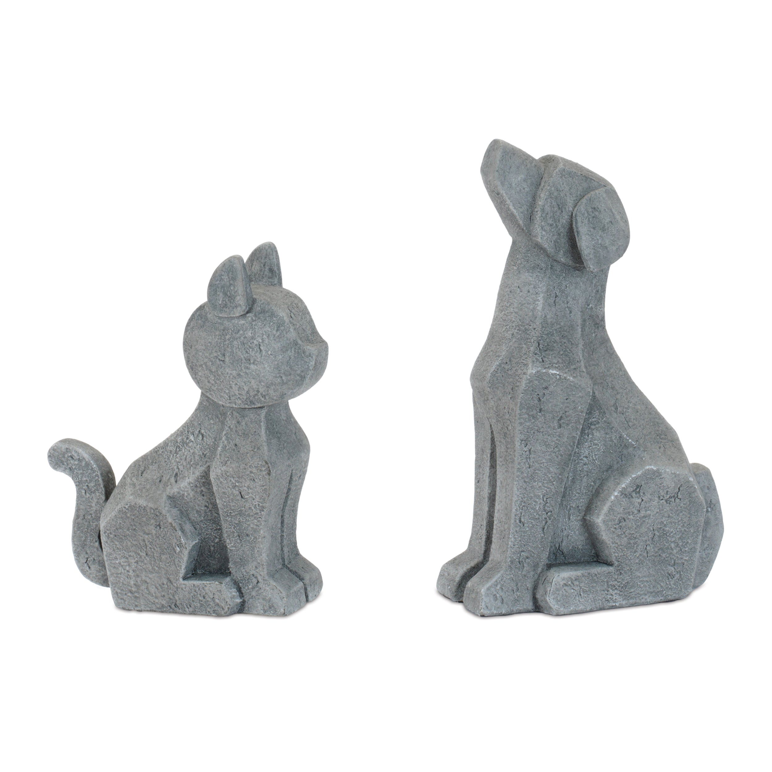 Modern Sitting Dog and Cat Figurine, Set of 4 – Pier 1
