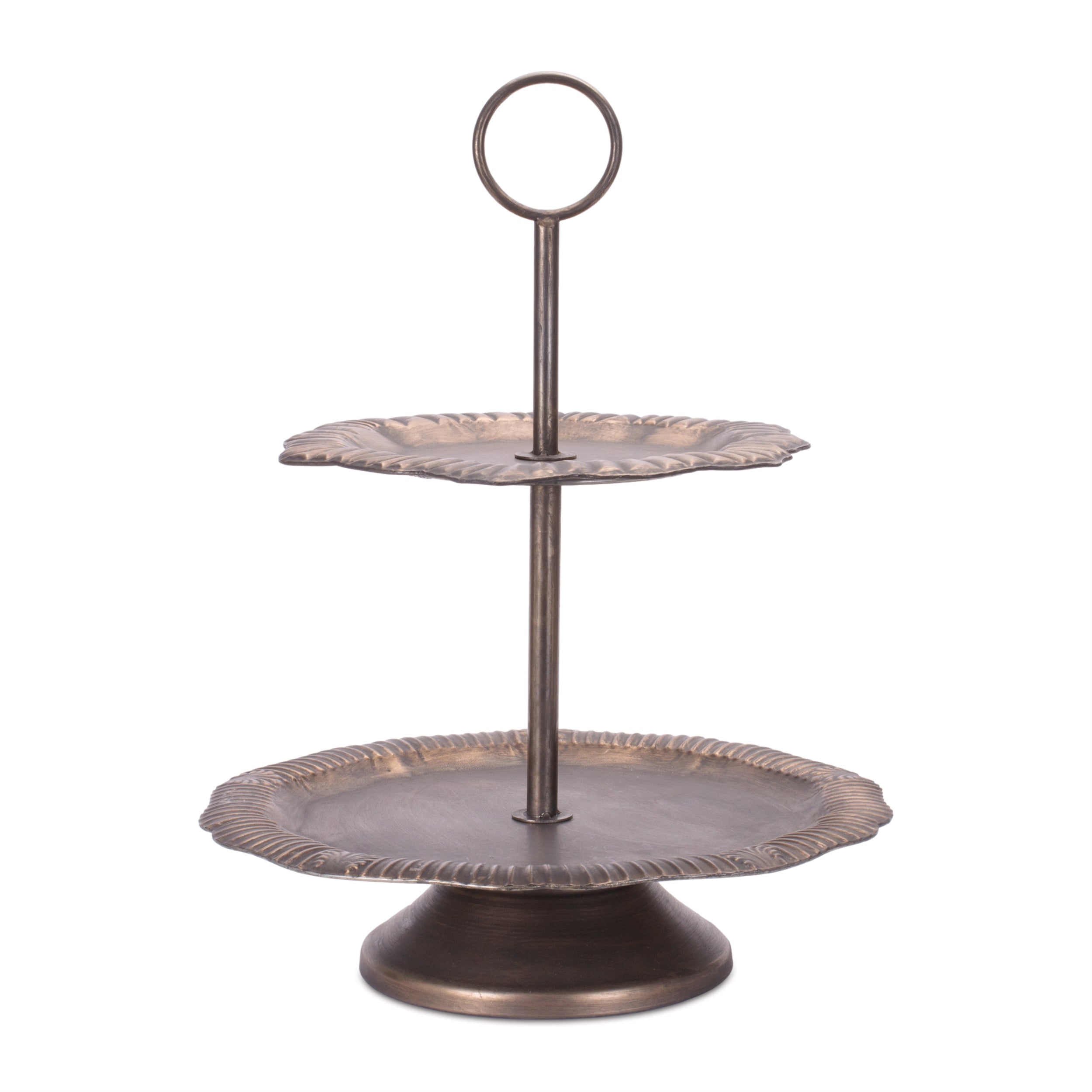 Tiered Bronze Metal Tray 23"H – Pier 1