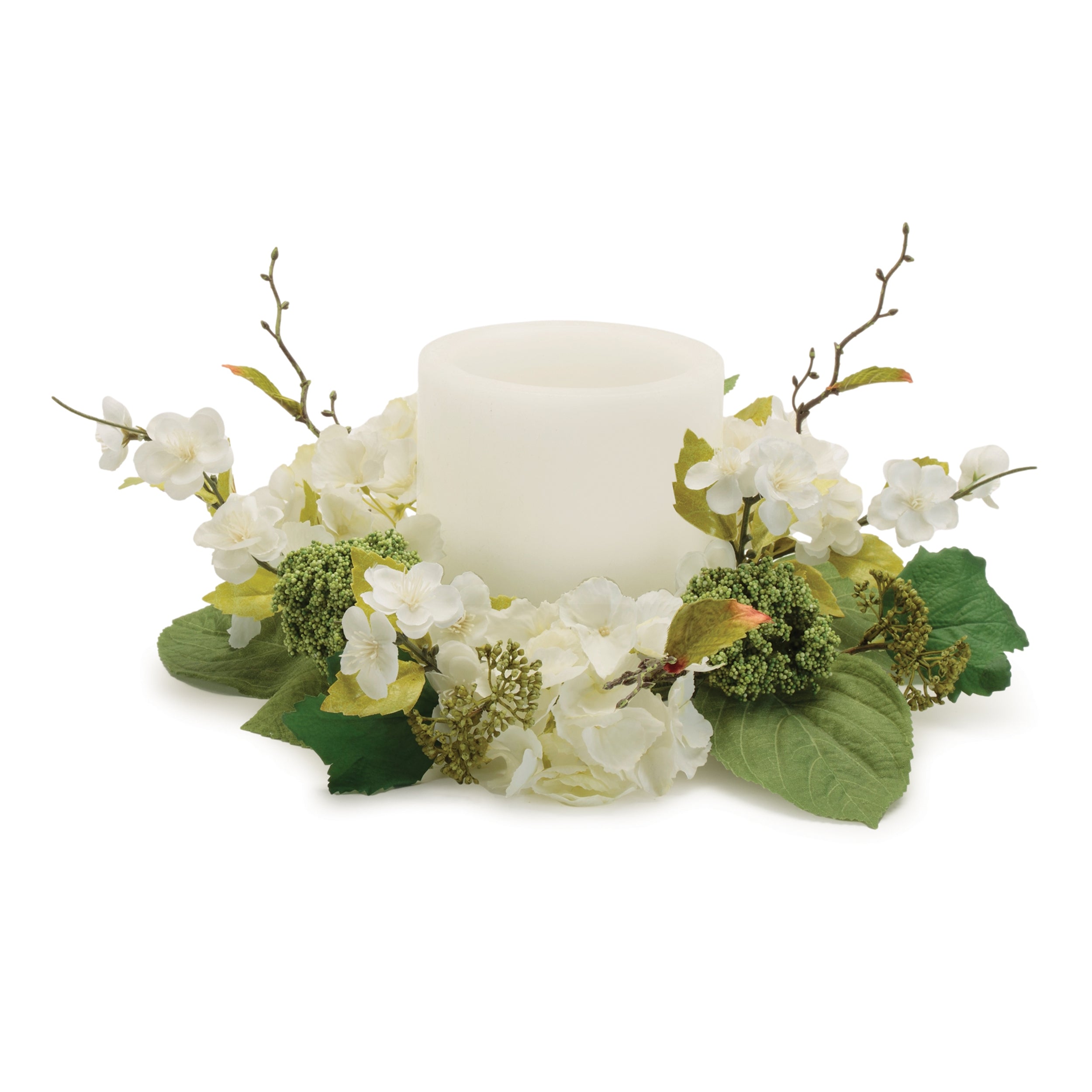 Hydrangea Floral Candle Ring, Set of 2 – Pier 1