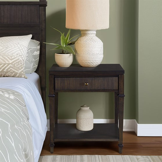 Nightstand with Drawer and Lower Shelf - Pier 1