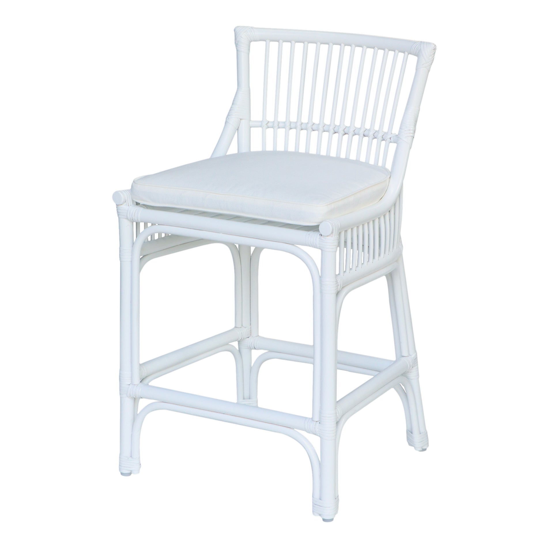 Rattan Slat Back Counter Stool - Pier 1