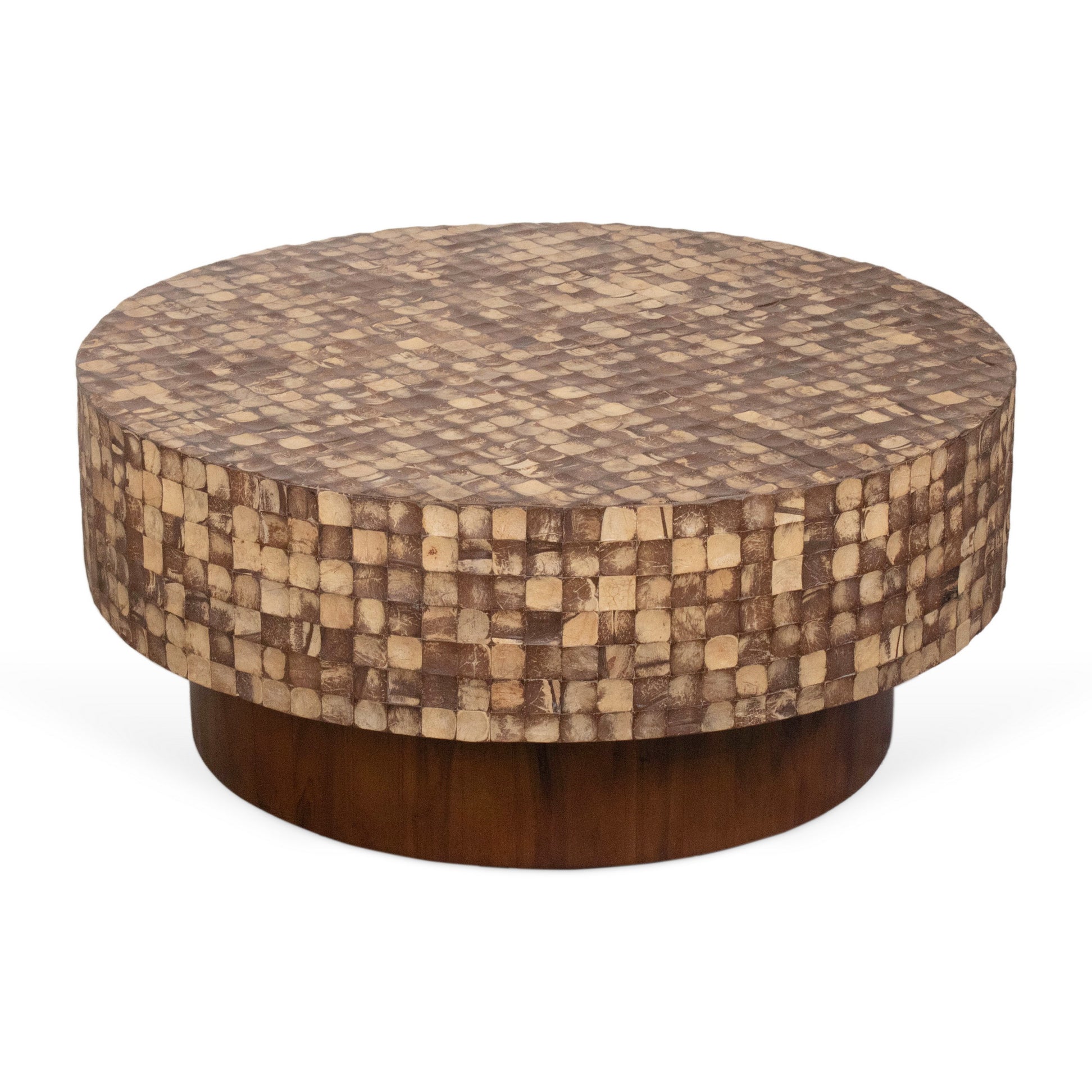 Shellcove Round Natural Coconut Shell Coffee Table – Pier 1
