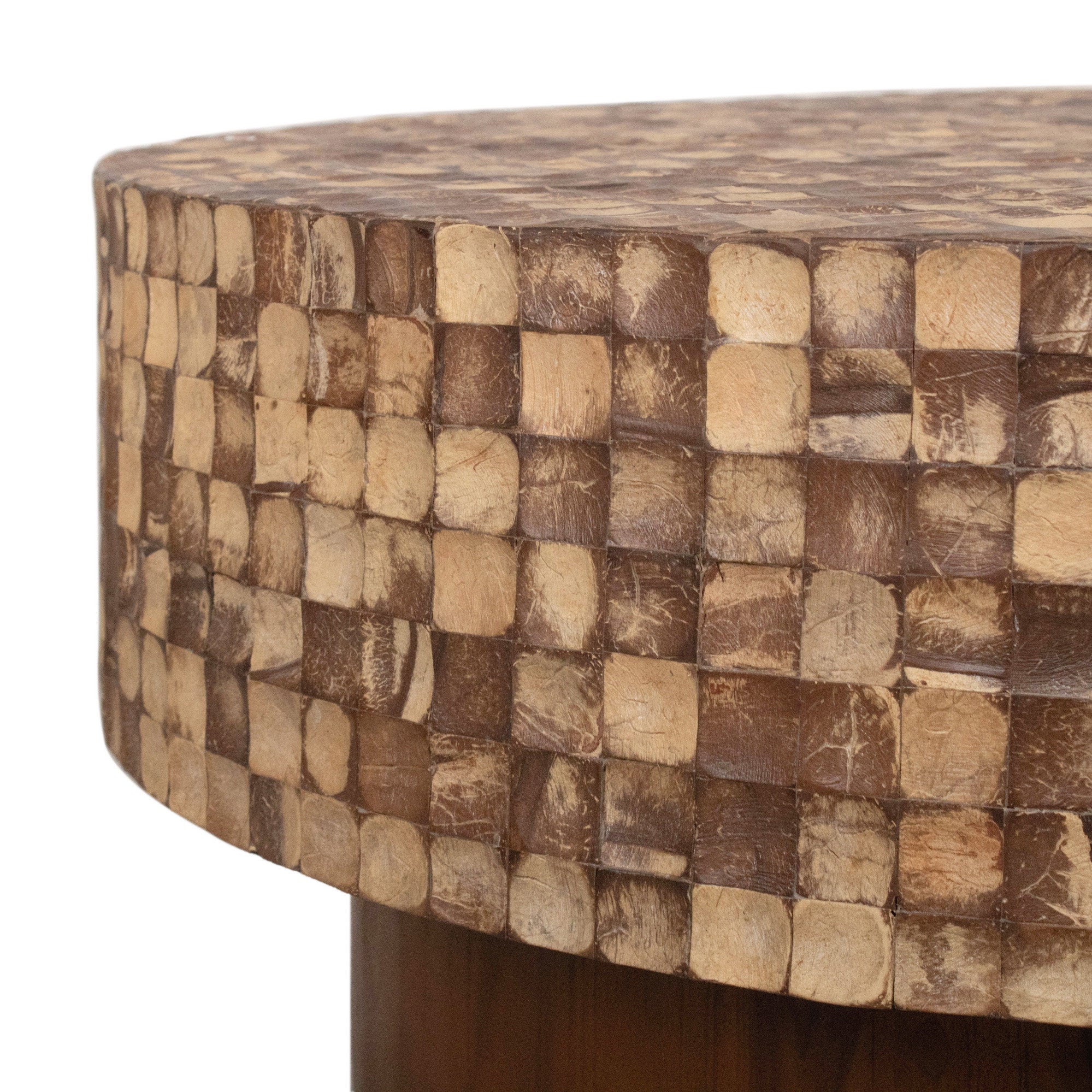 Shellcove Round Natural Coconut Shell Coffee Table – Pier 1