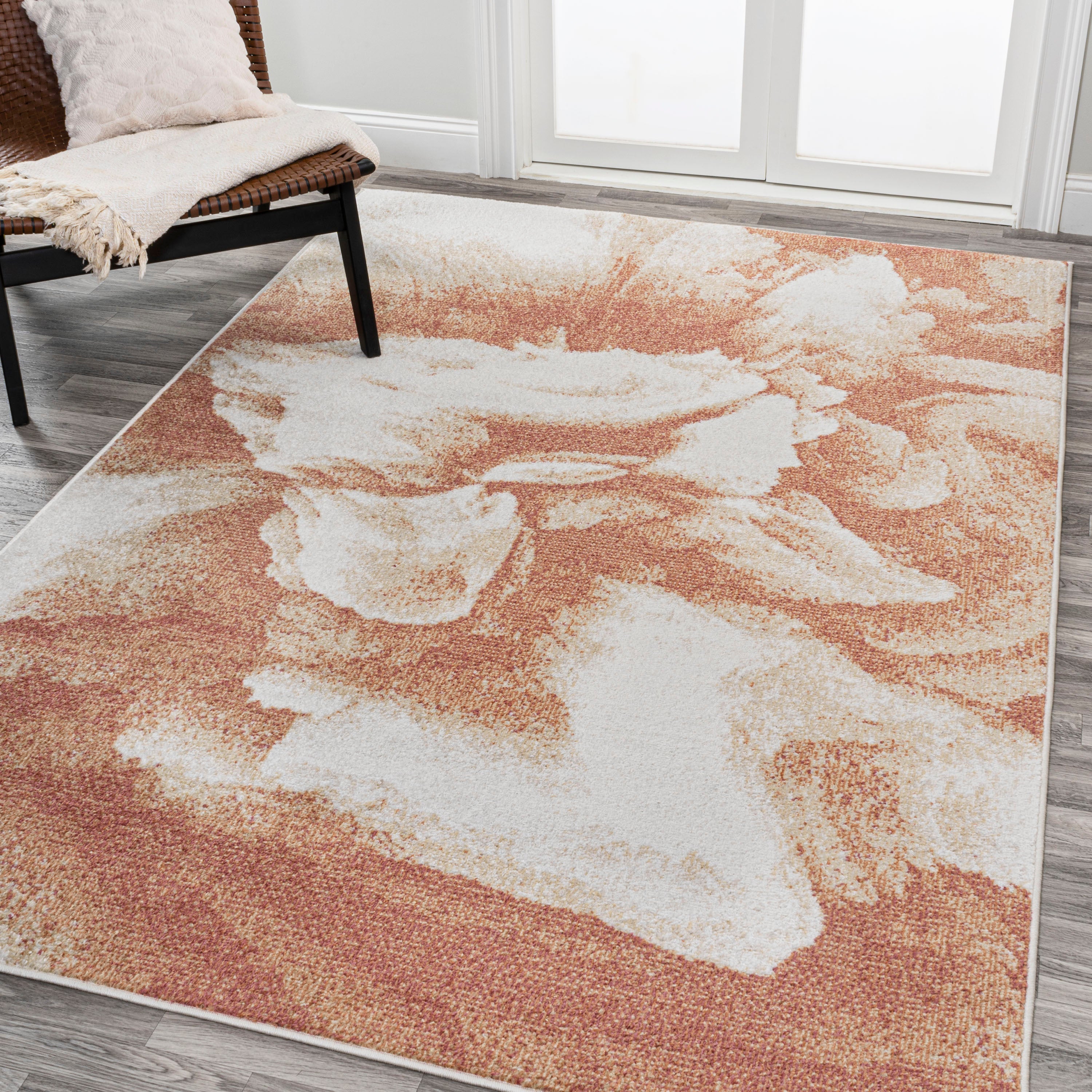 Petalo Abstract Two-Tone Modern Area Rug - Pier 1