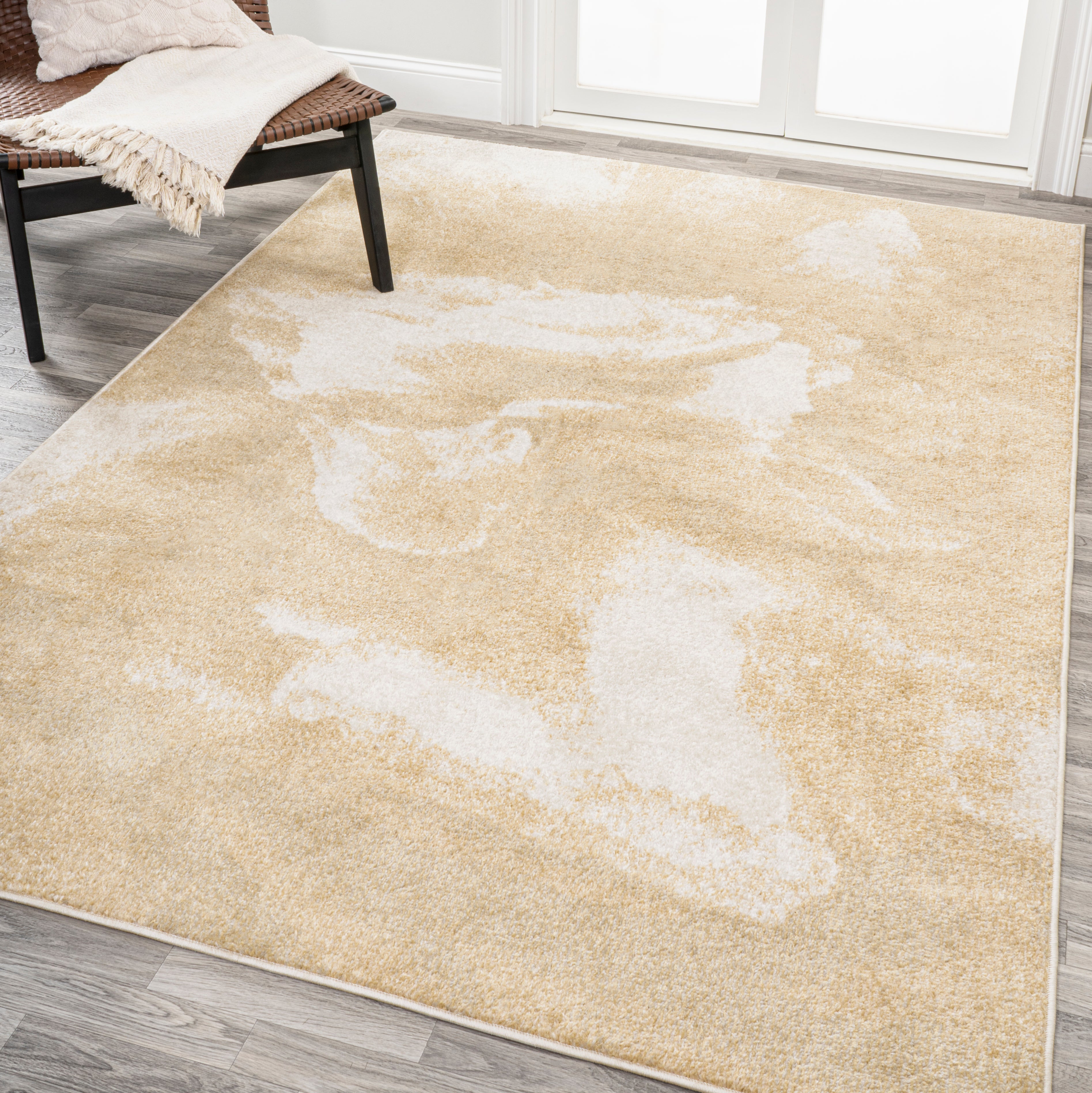Petalo Abstract Two-Tone Modern Area Rug - Pier 1