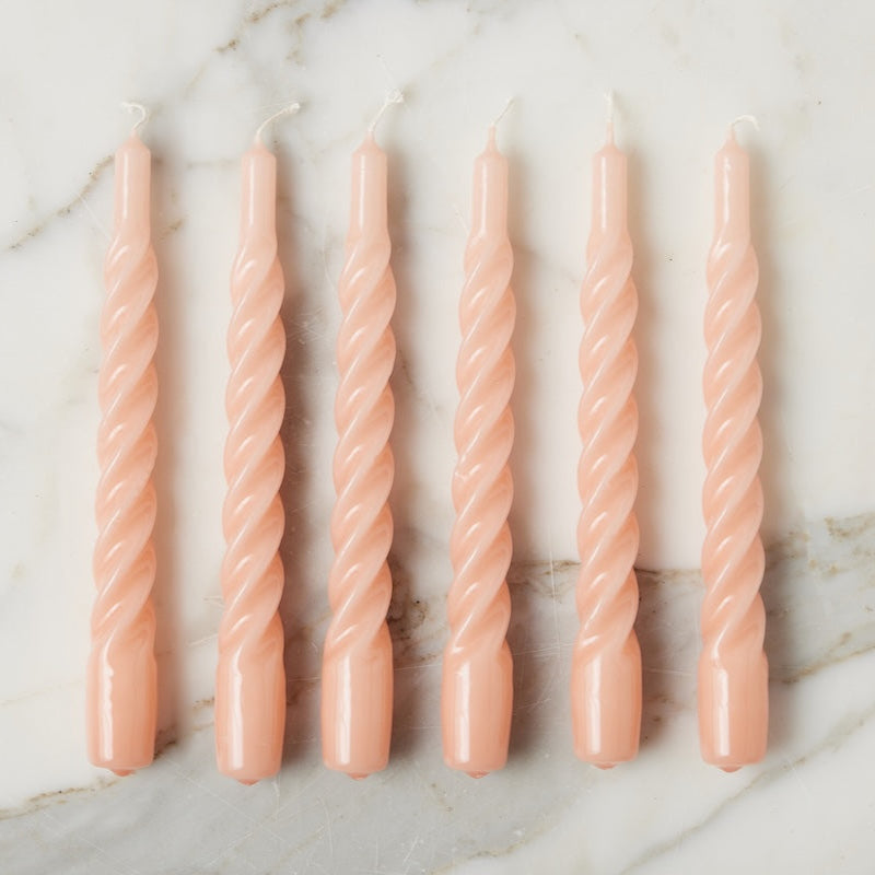 Lacquer Twisted Taper Candles, Set of 6 - Pier 1