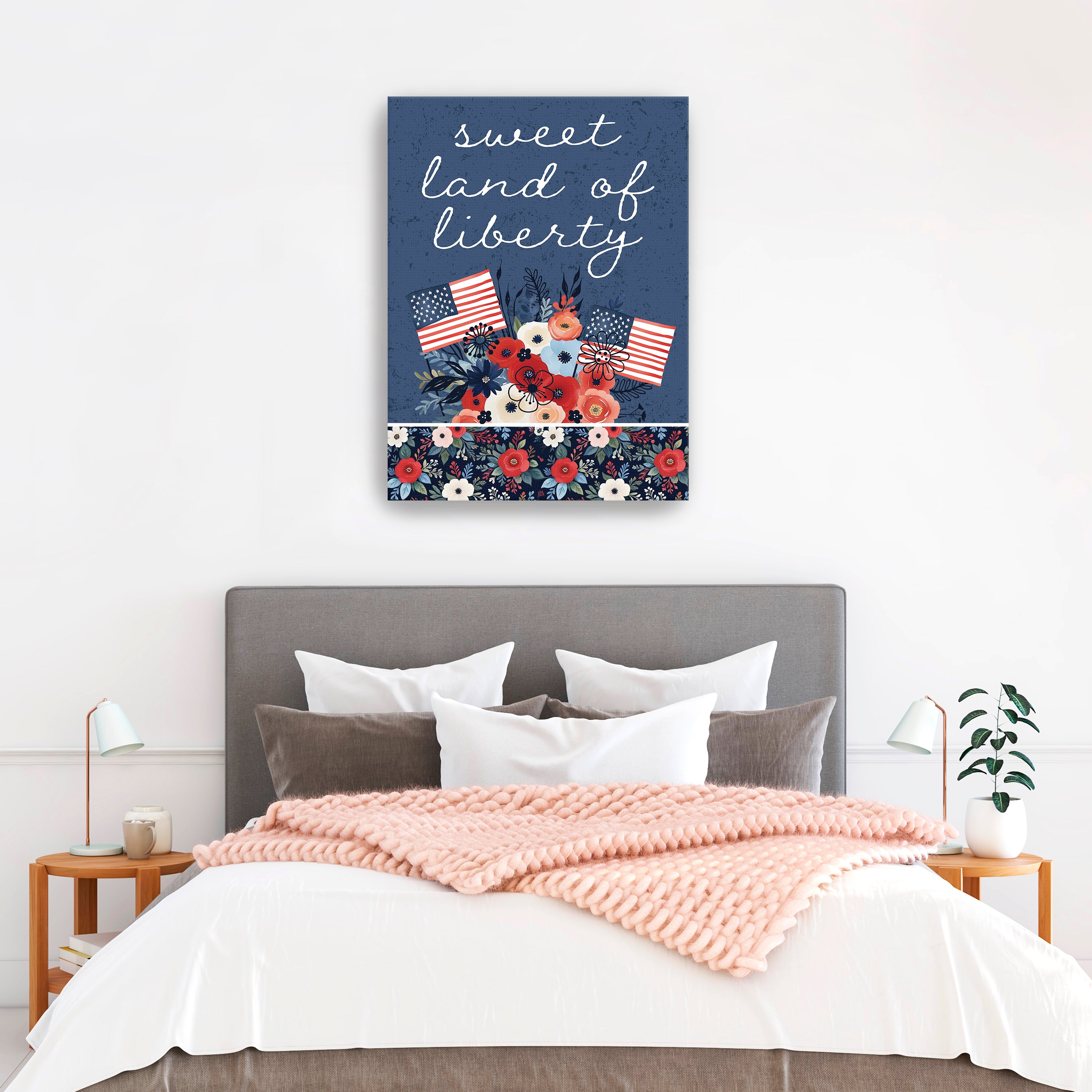 Patriotic Sweet Land of Liberty Canvas Giclee - Pier 1