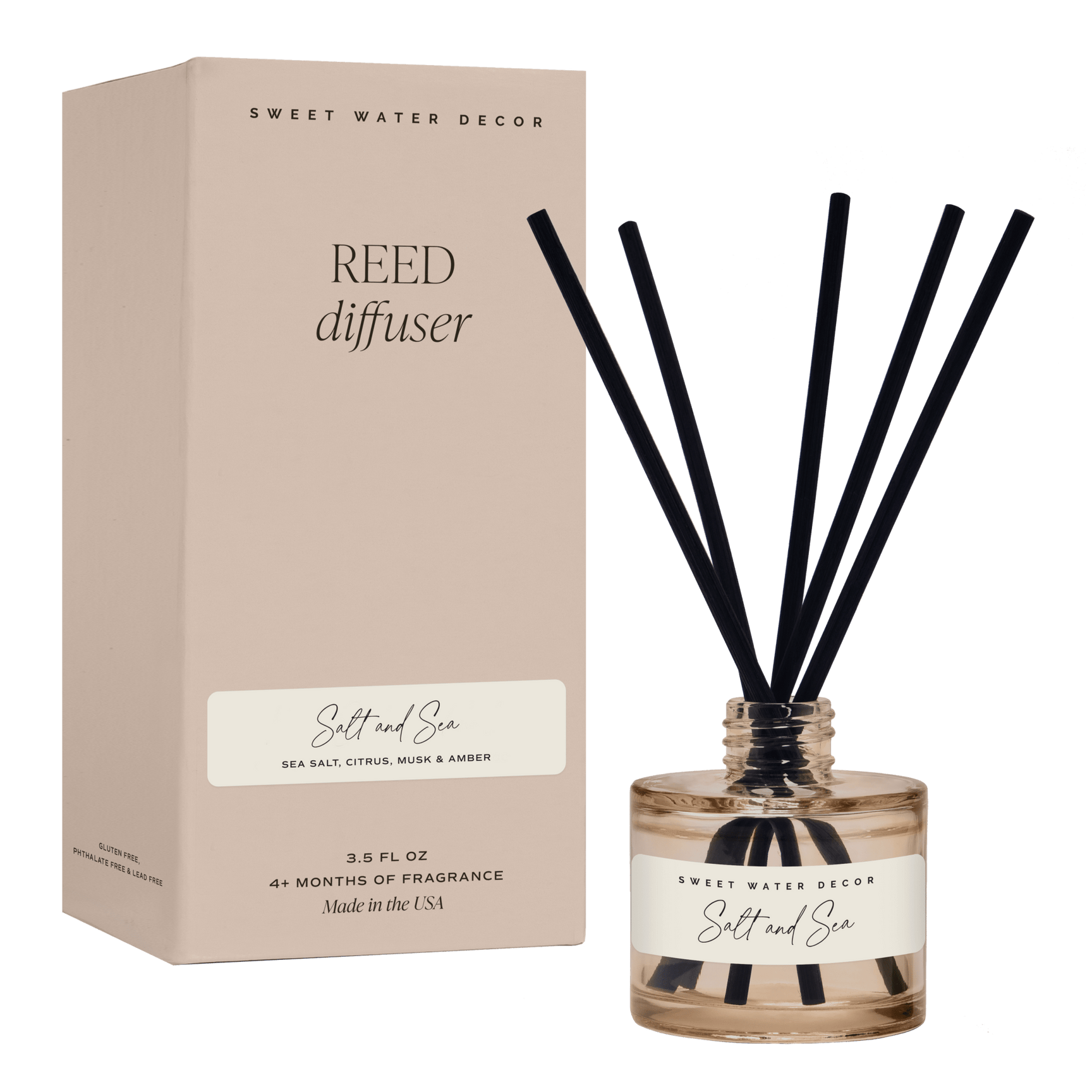 Salt and Sea Tinted Glass Jar Reed Diffuser – Pier 1