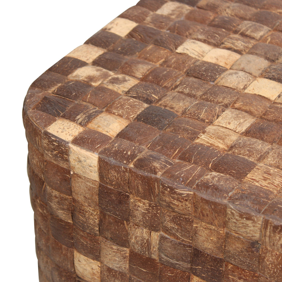 Samoa Square Coconut Shell Side Table – Pier 1