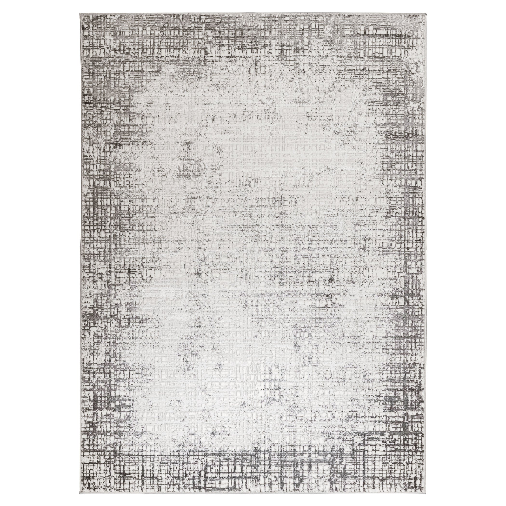Greta Abstract Eclipse Dark Gray Rug – Pier 1