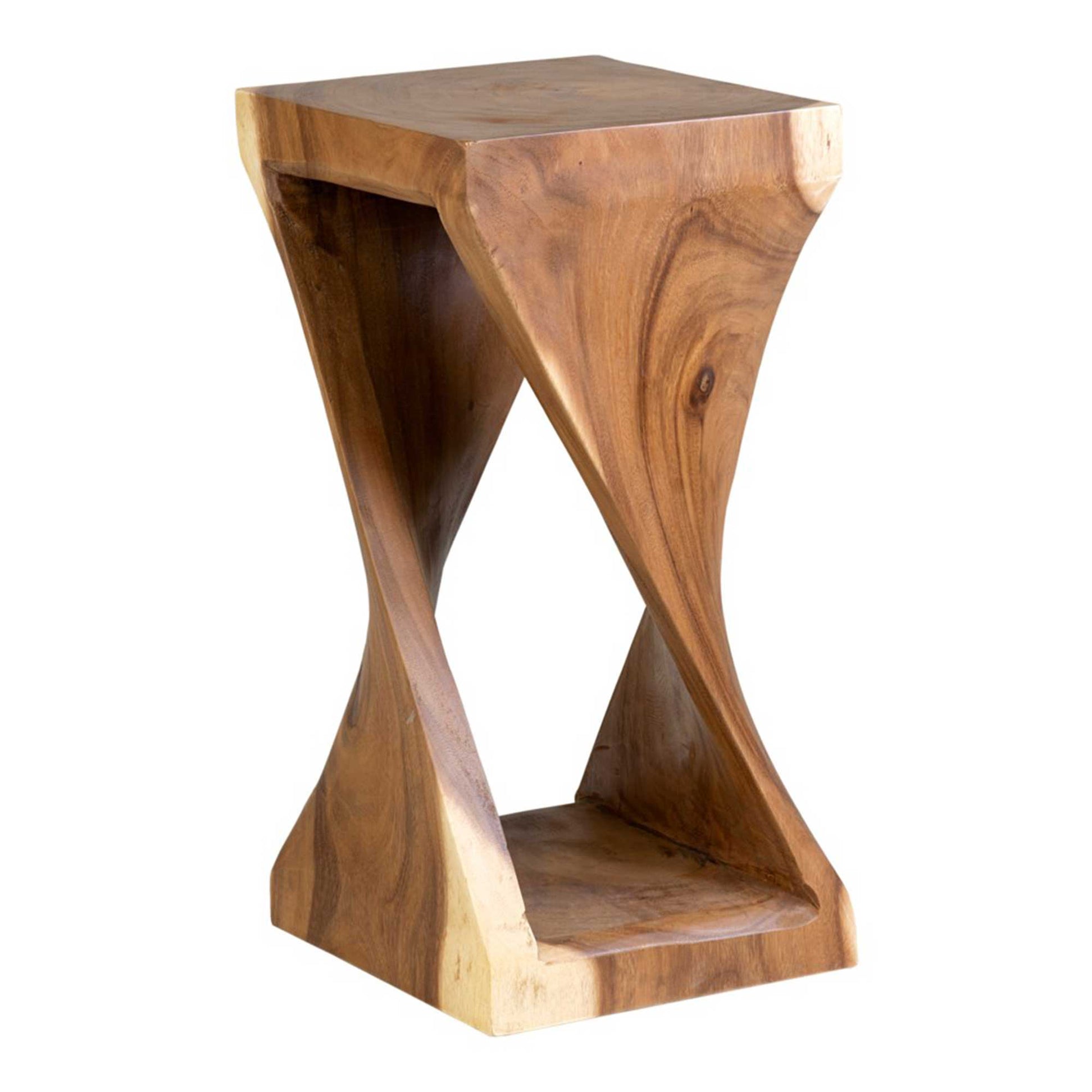 Twist Solid Wood Rustic Side Table – Pier 1