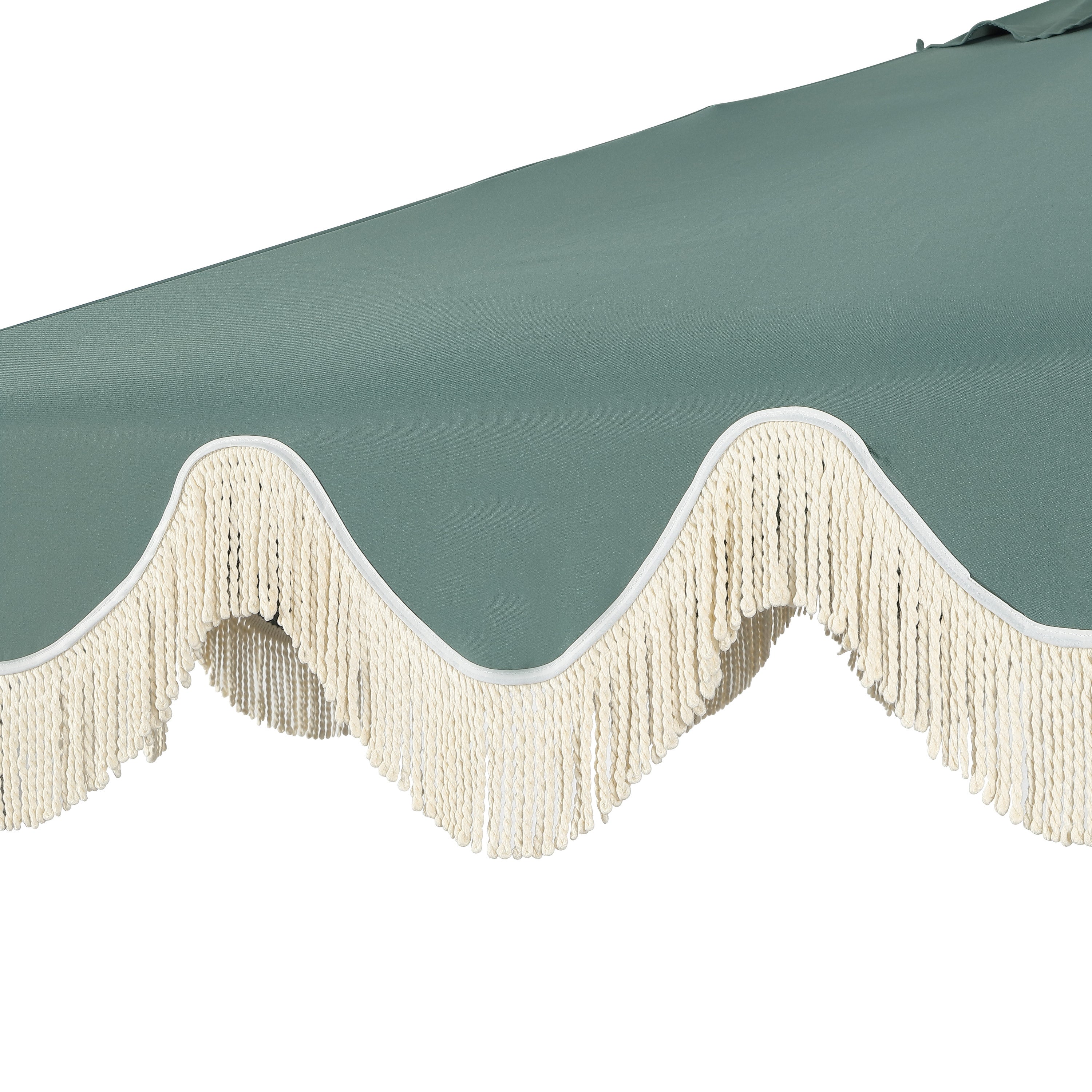 Collins Classic Cottage Tassel Market Patio Umbrella with Auto-Tilt ...