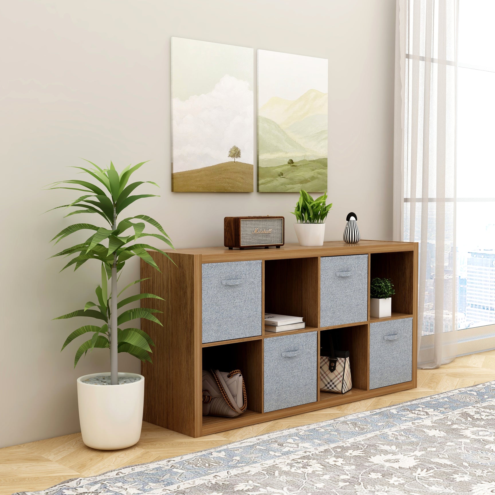 Smart Cube 8-Cube Organizer Storage with Opened Back Shelves – Pier 1