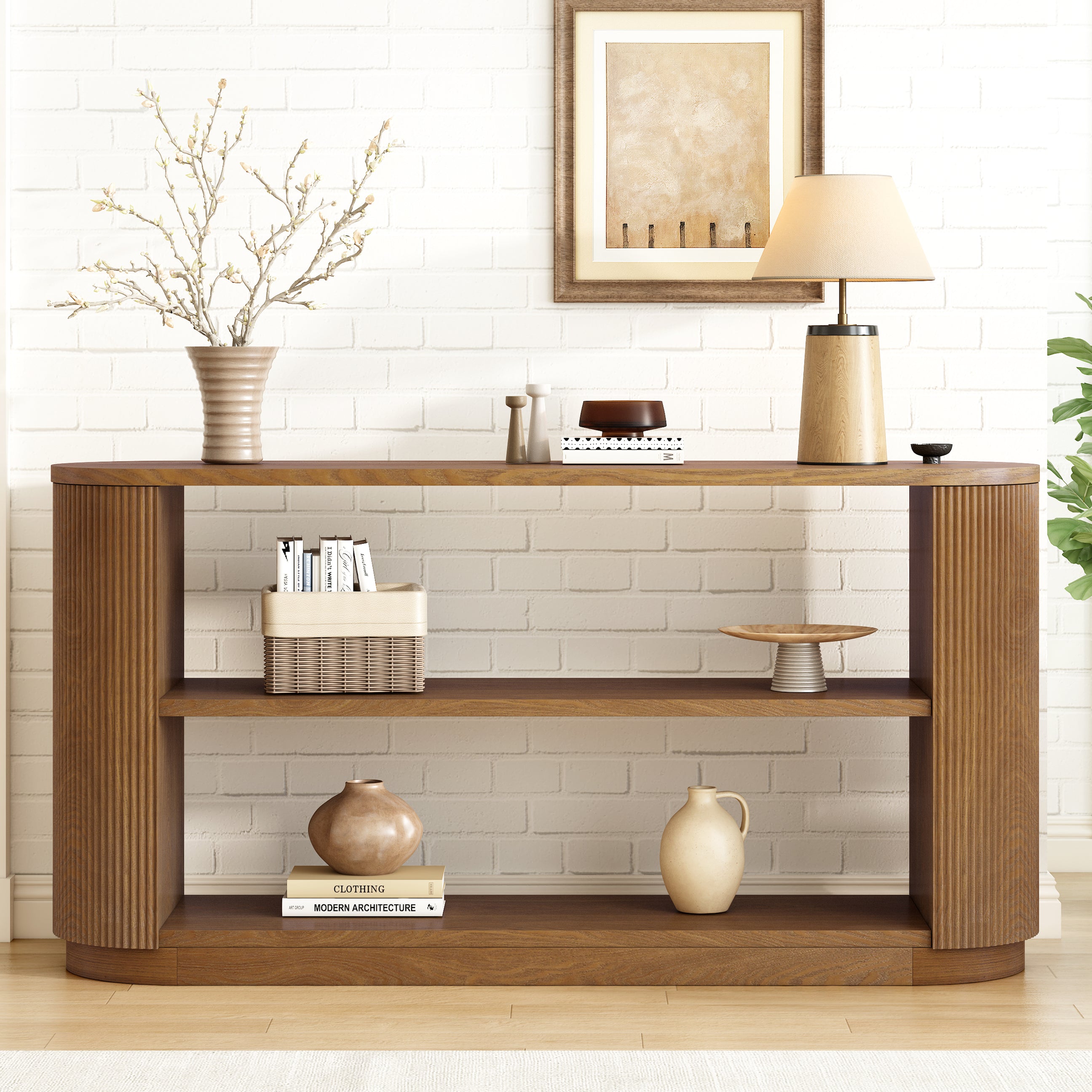 Modern Entryway Console Table with Open Shelf – Pier 1