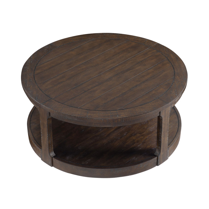 Large Traditional Round Coffee Table - Pier 1