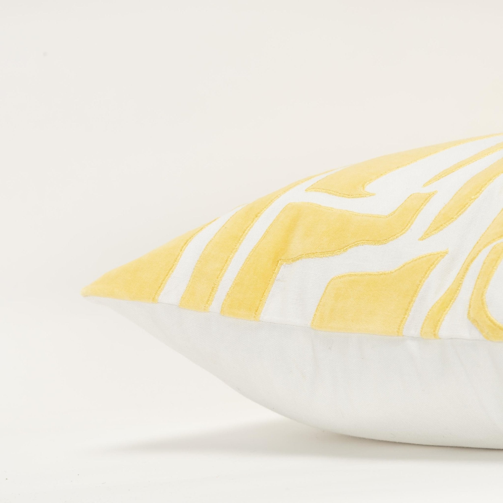 Appliqued 100% Cotton Abstract Decorative Throw Pillow - Pier 1