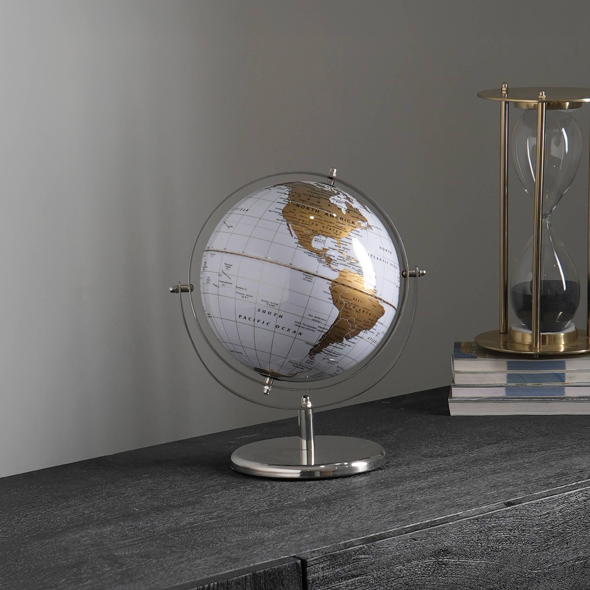 Tabletop Steel Electroplated Globe/Table Décor - Pier 1