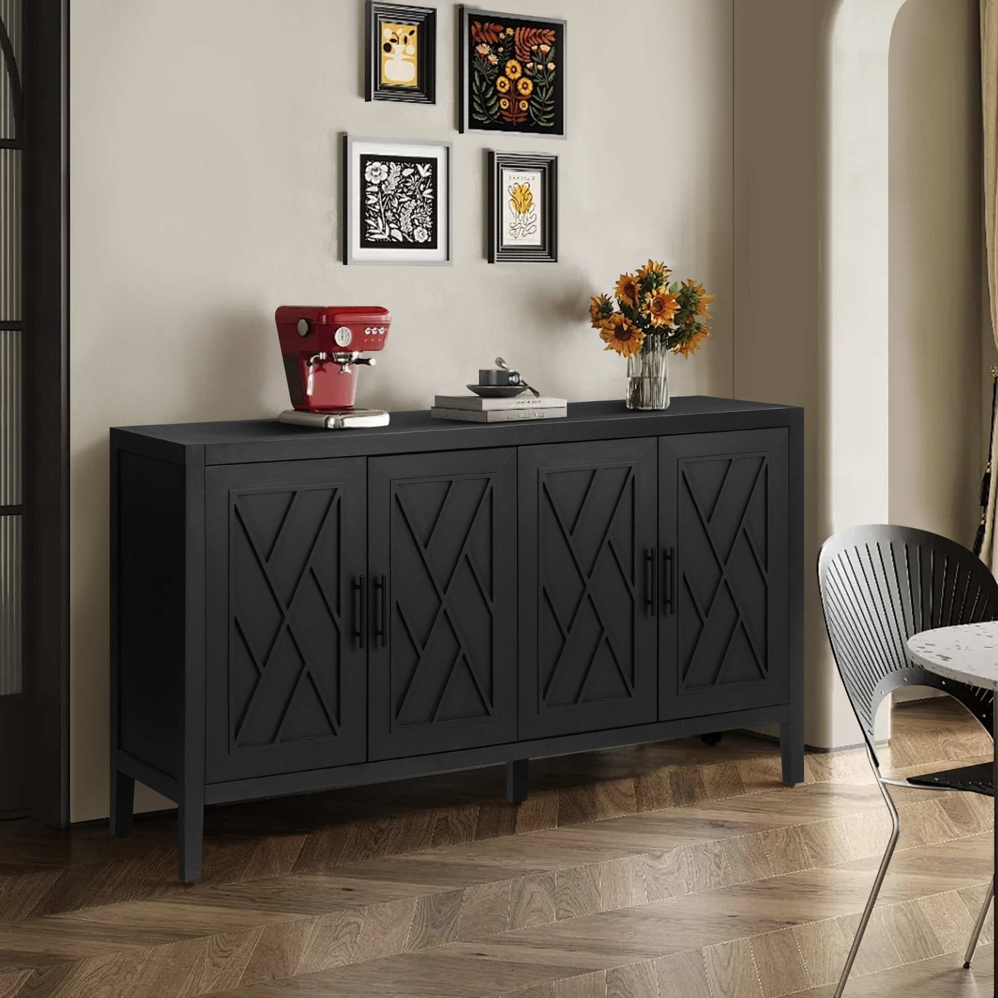 Arcanine 60" Sideboard with 4 Doors and Adjustable Shelves - Pier 1