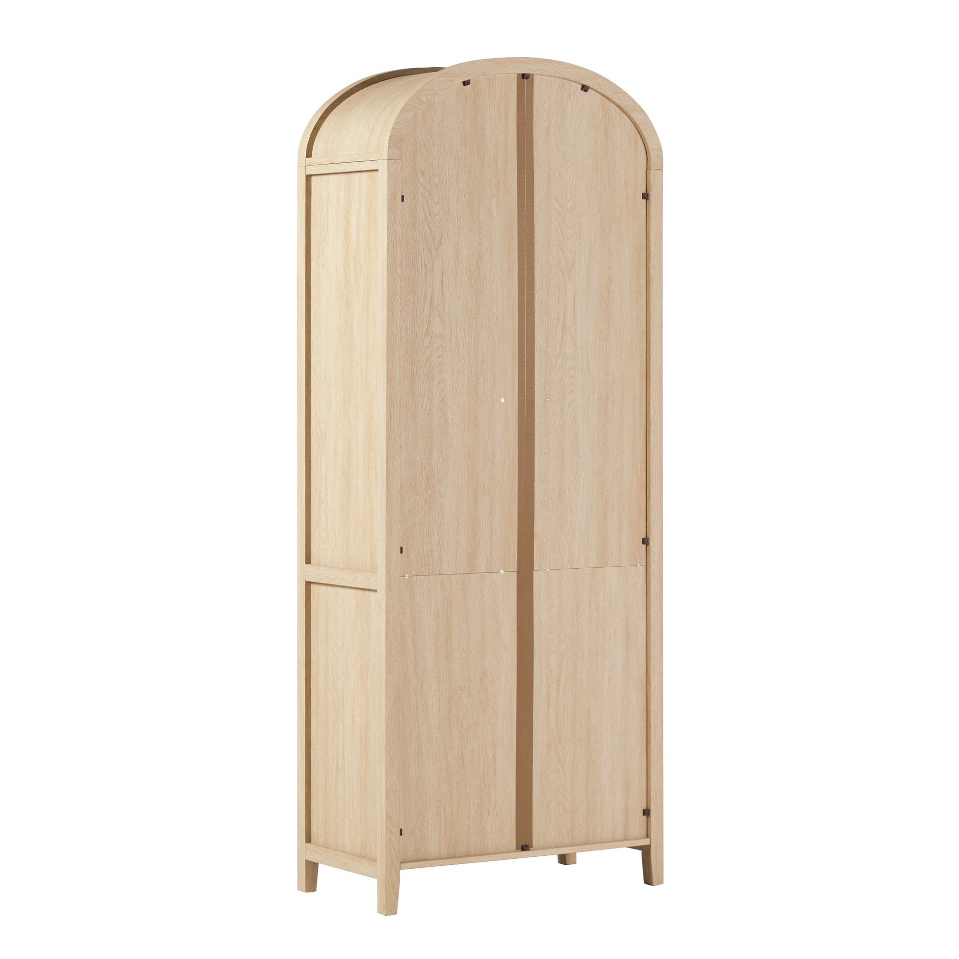 Arched Bookcase with 3 Spacious Shelves and Lower Doors by Walker ...
