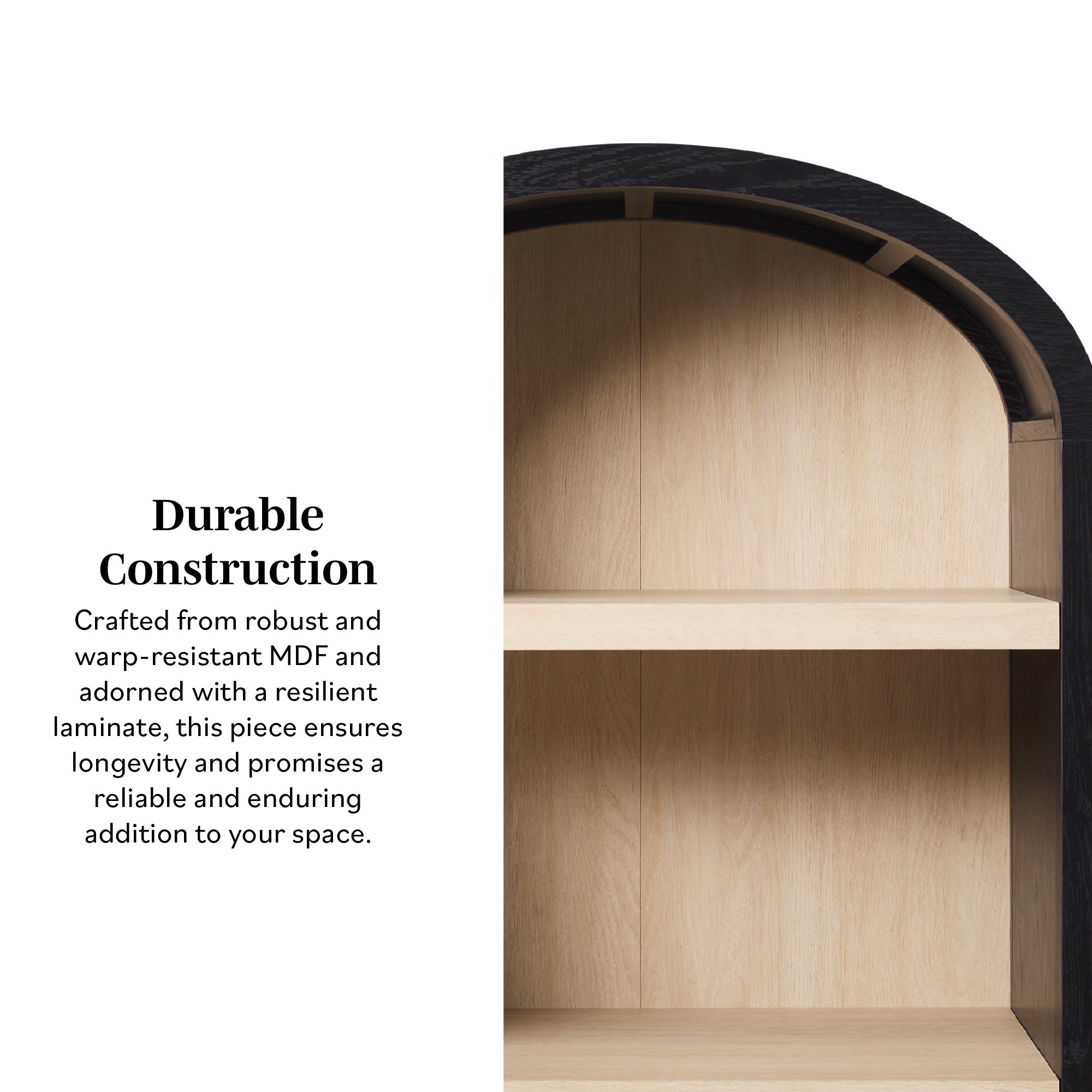 Arched Bookcase with 5 Spacious Shelves by Walker Edison - Pier 1