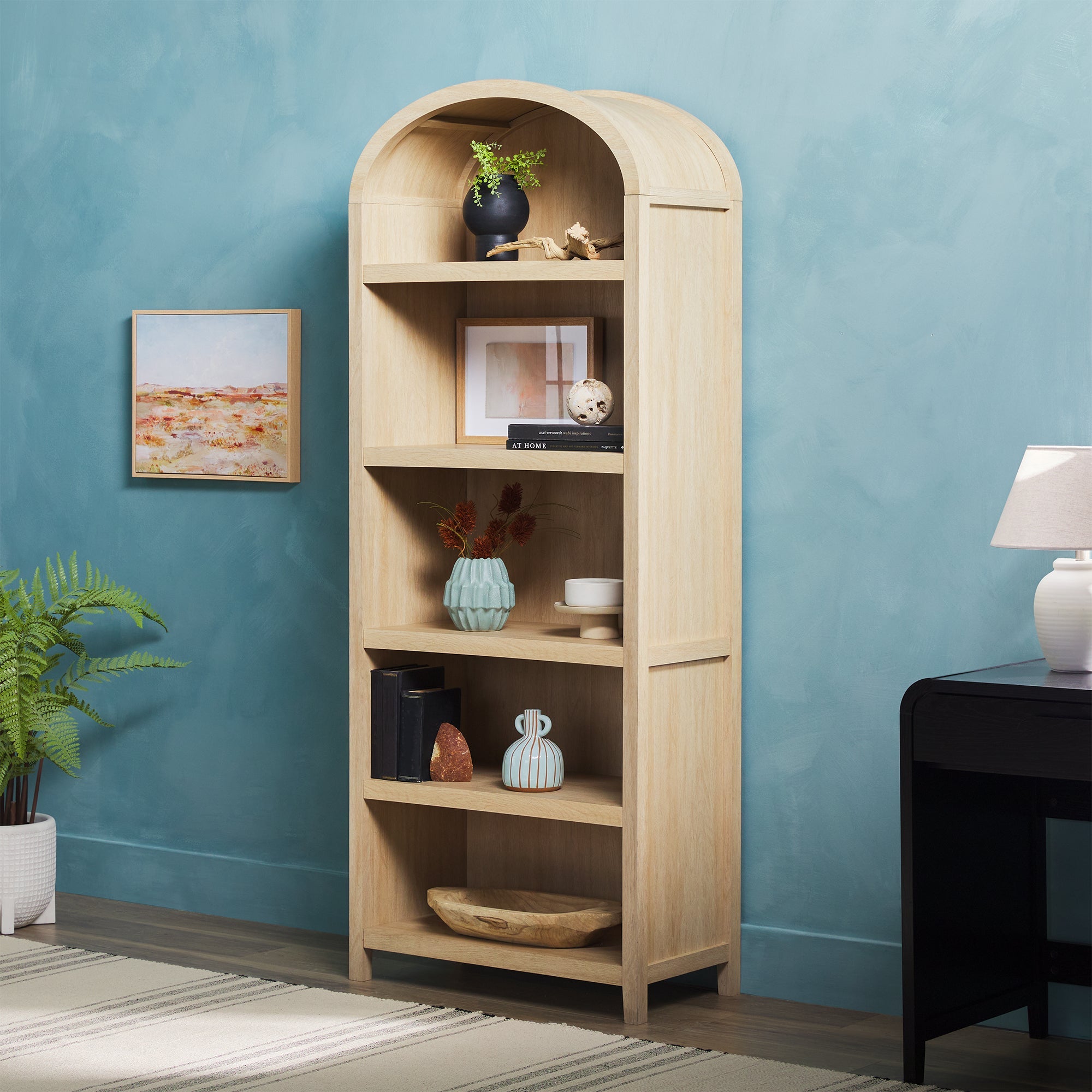 Arched Bookcase with 5 Spacious Shelves by Walker Edison - Pier 1