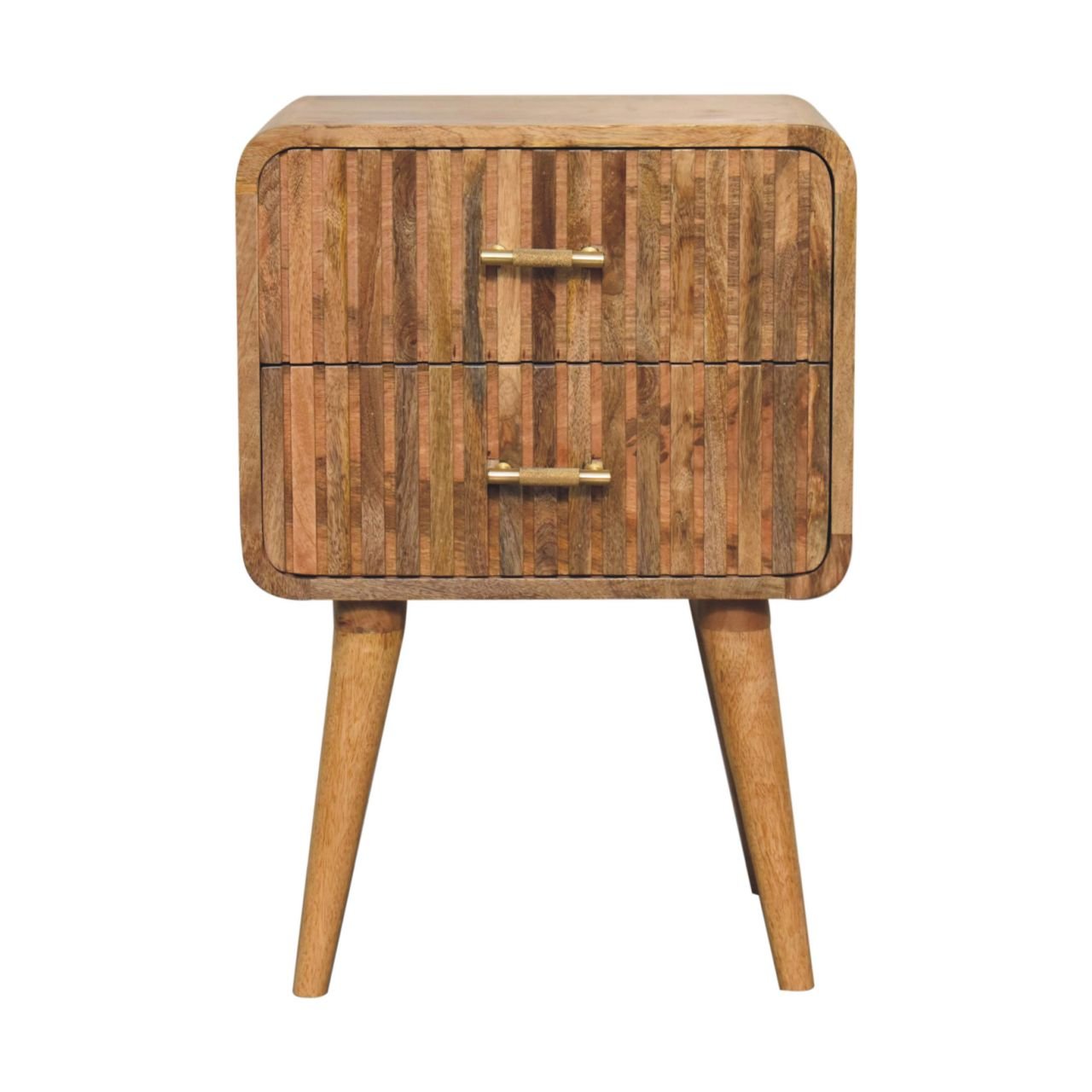 Architect Solid Wood Nightstand with 2 Drawers and Tapered Legs - Pier 1