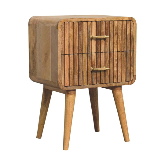 Architect Solid Wood Nightstand with 2 Drawers and Tapered Legs - Pier 1