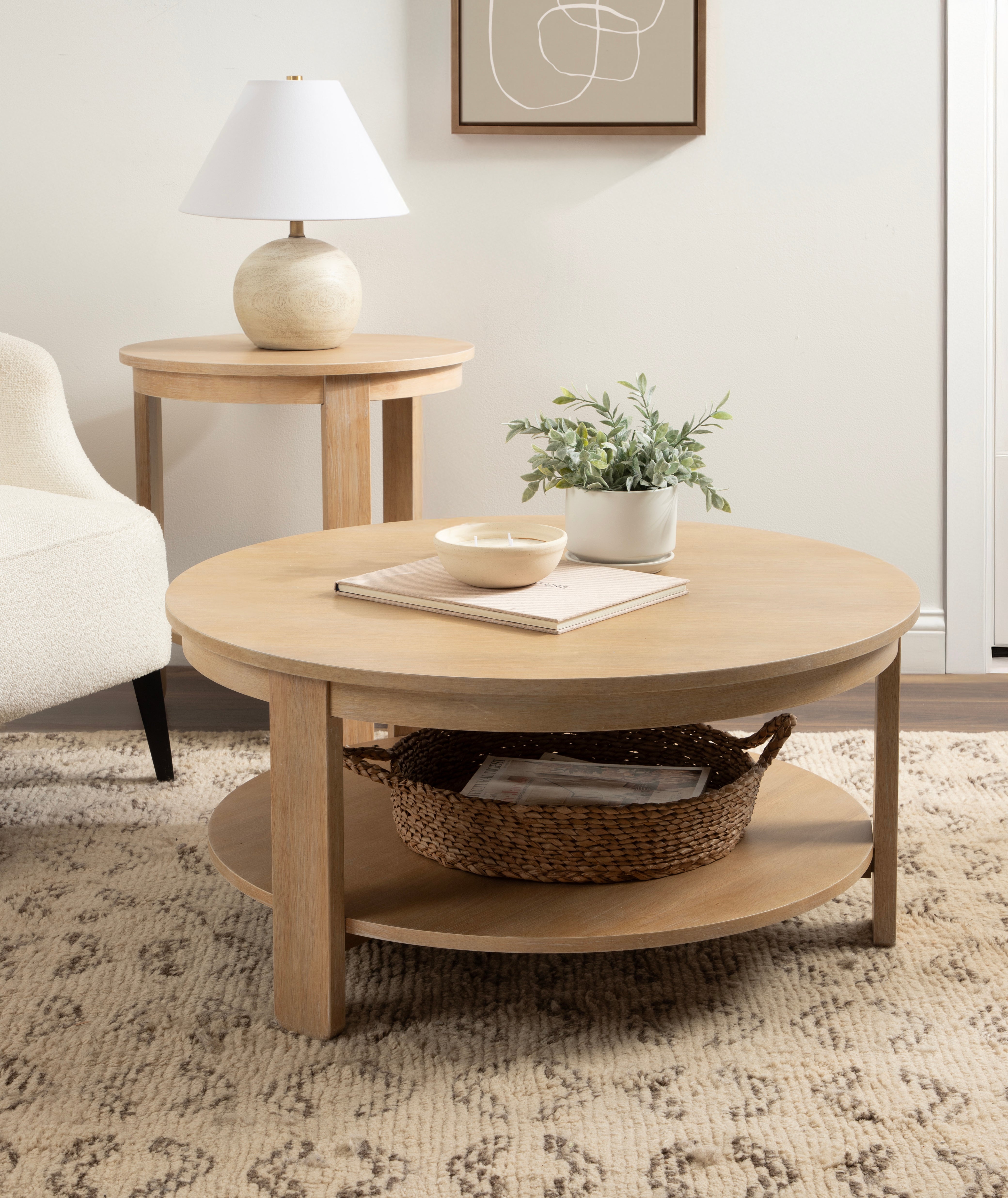 Foxford Round Wood Coffee Table – Pier 1