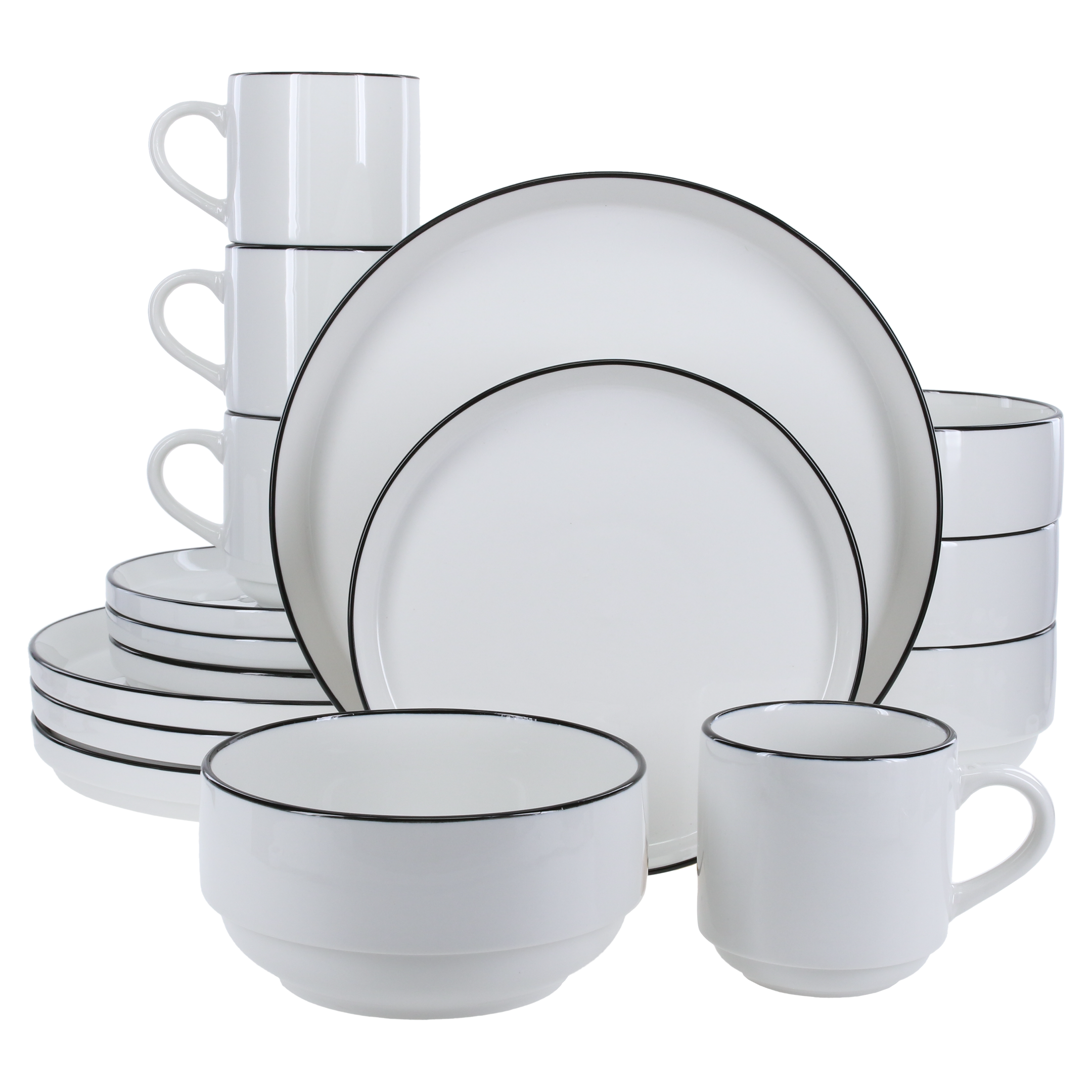 Stackable 16 Piece Dinnerware Set - Pier 1