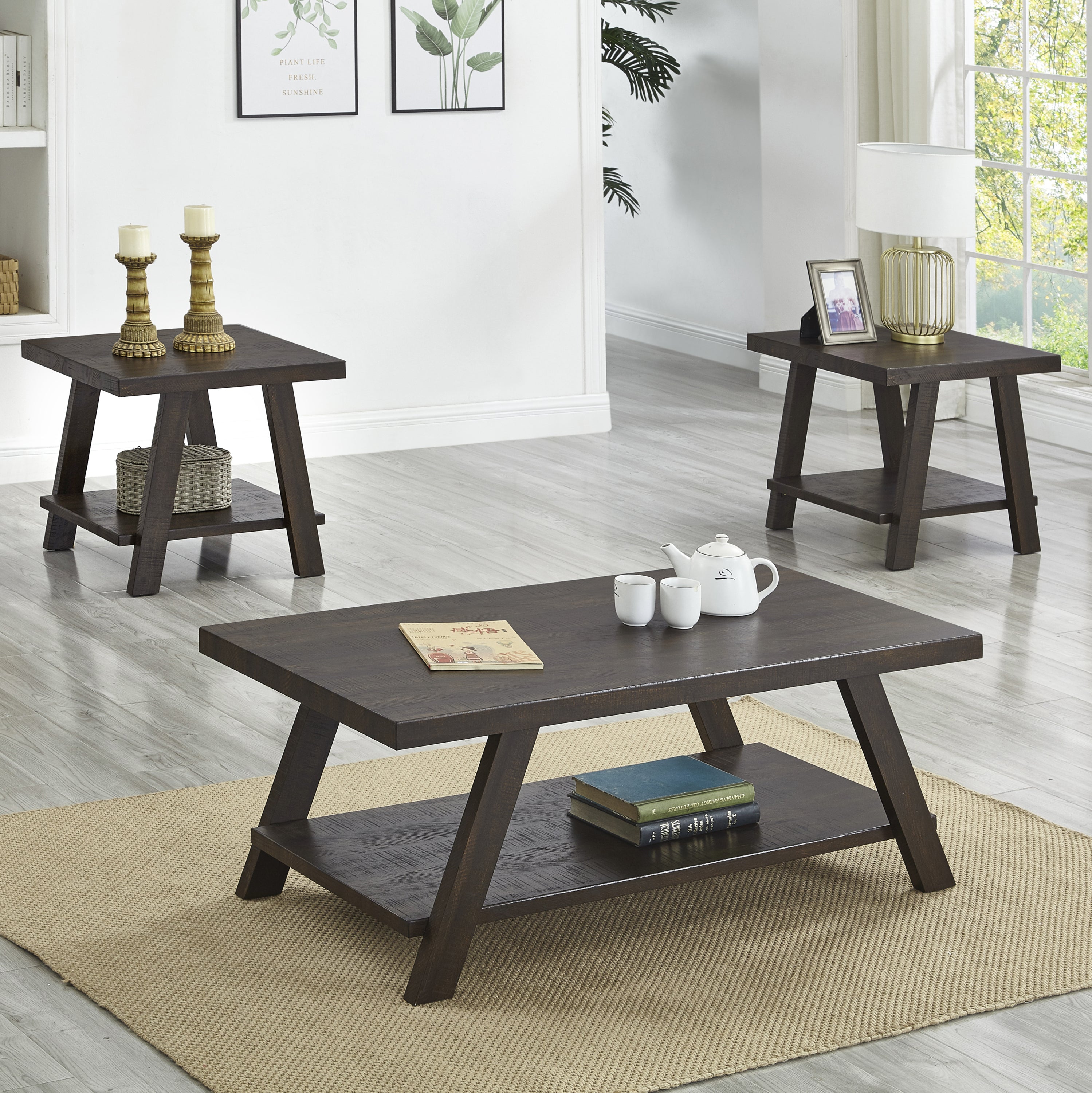 Athens Contemporary 3-Piece Table Set – Pier 1