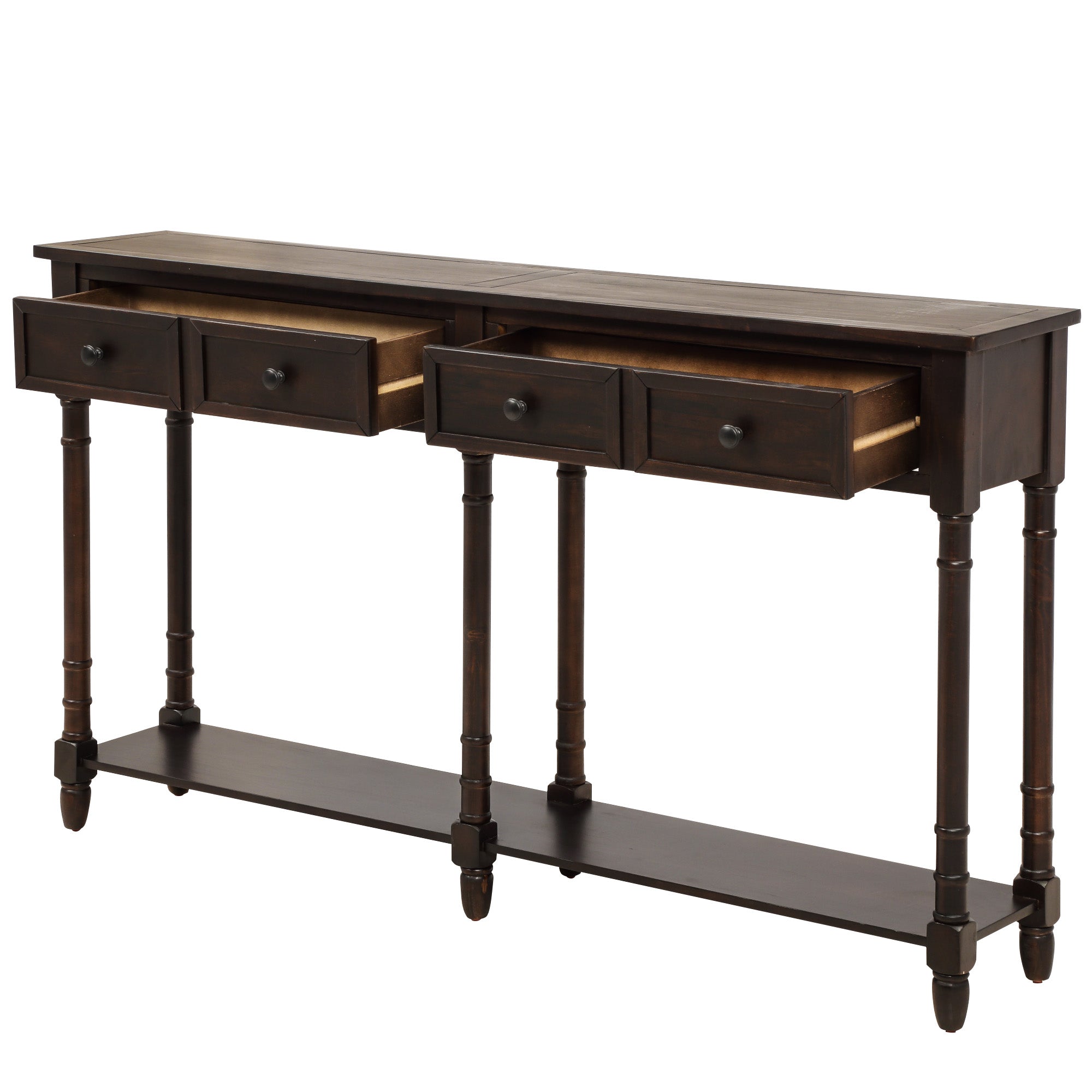 Console Table with 2 Storages and Bottom Shelf - Pier 1