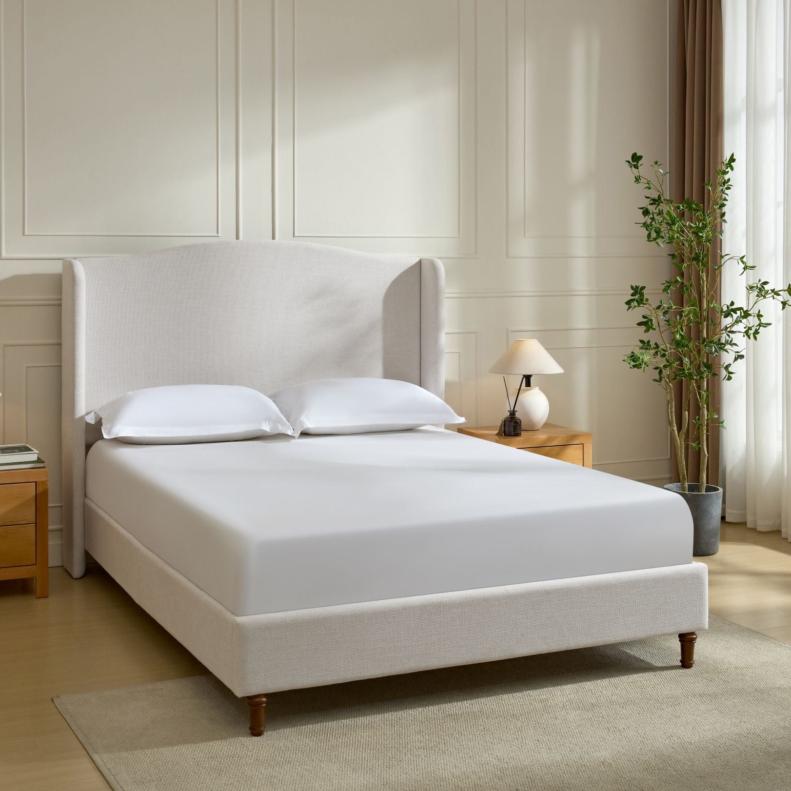 Hannah Upholstered Wingback Bed – Pier 1
