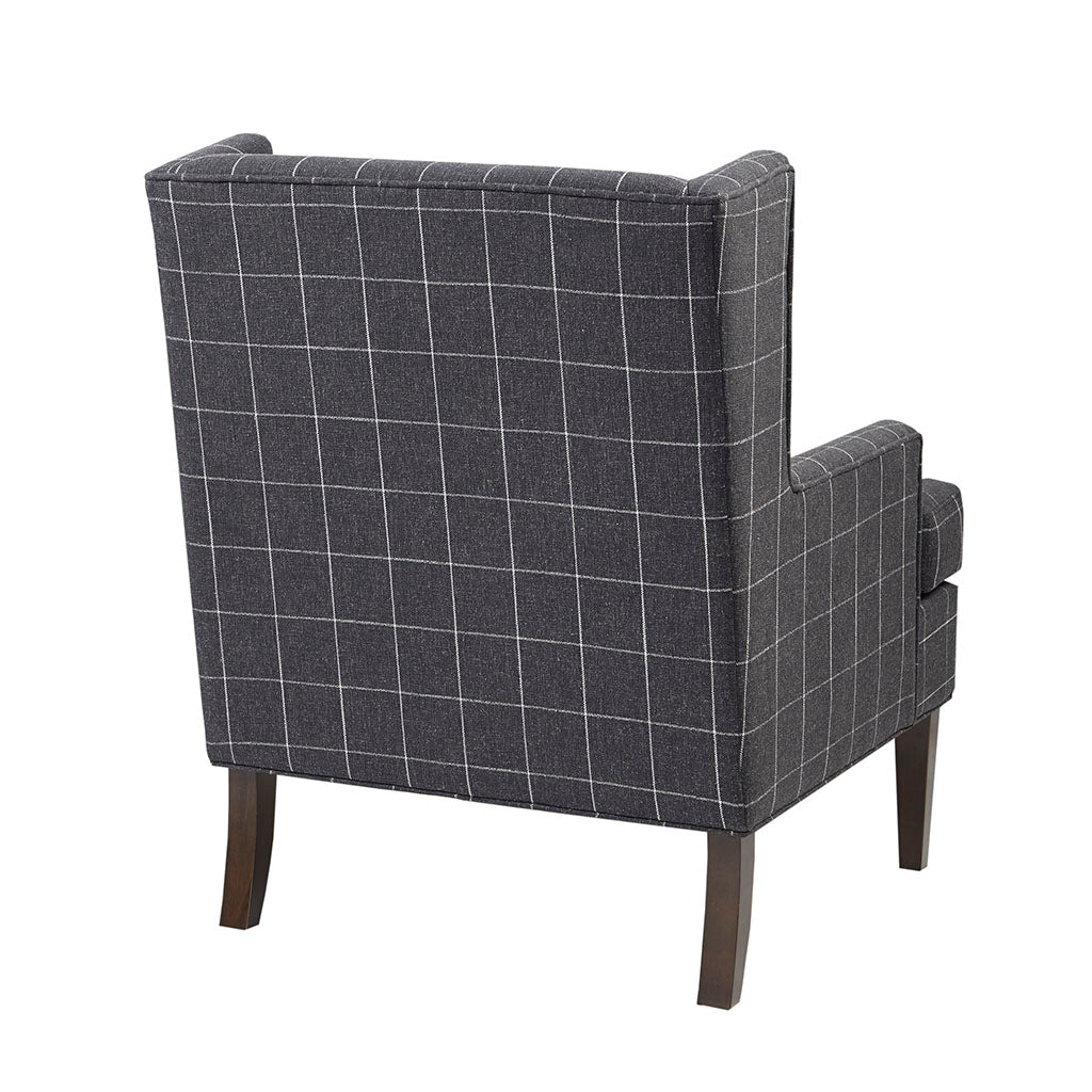 Upholstered Accent Chair with Wing Back and Solid Wood Frame - Pier 1
