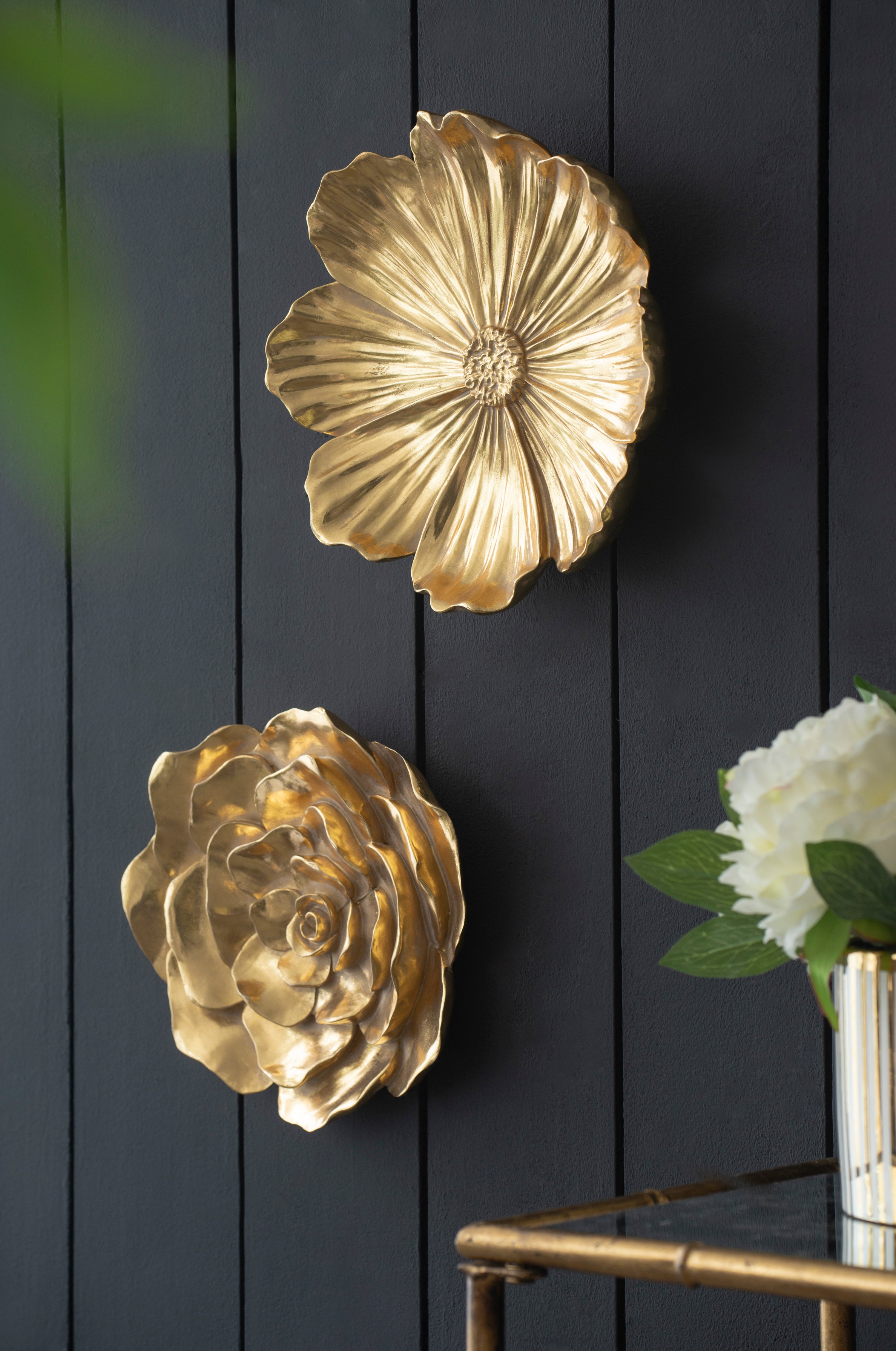 2-Piece Resin Rose Hanging Wall Decor - Pier 1