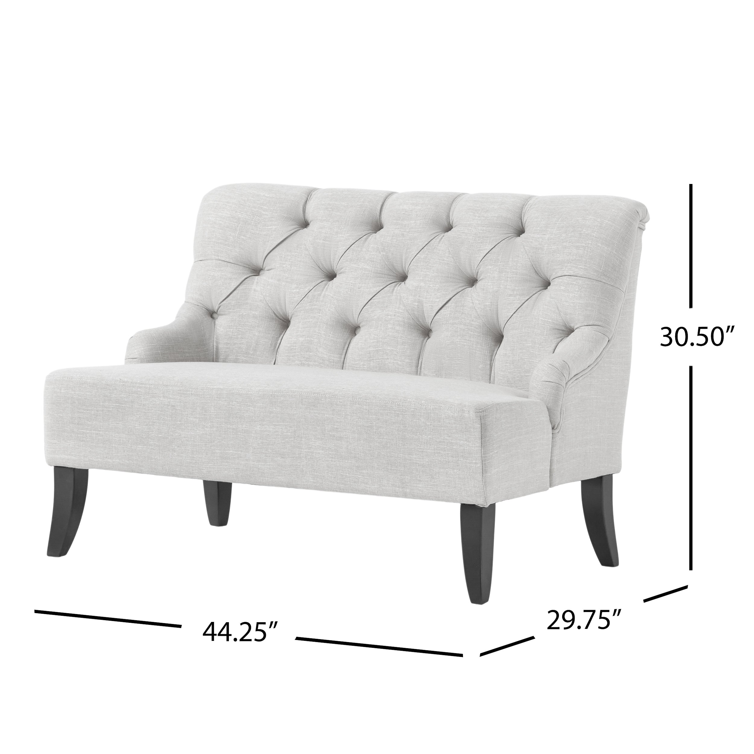 Nicole Button Tufted Settee – Pier 1