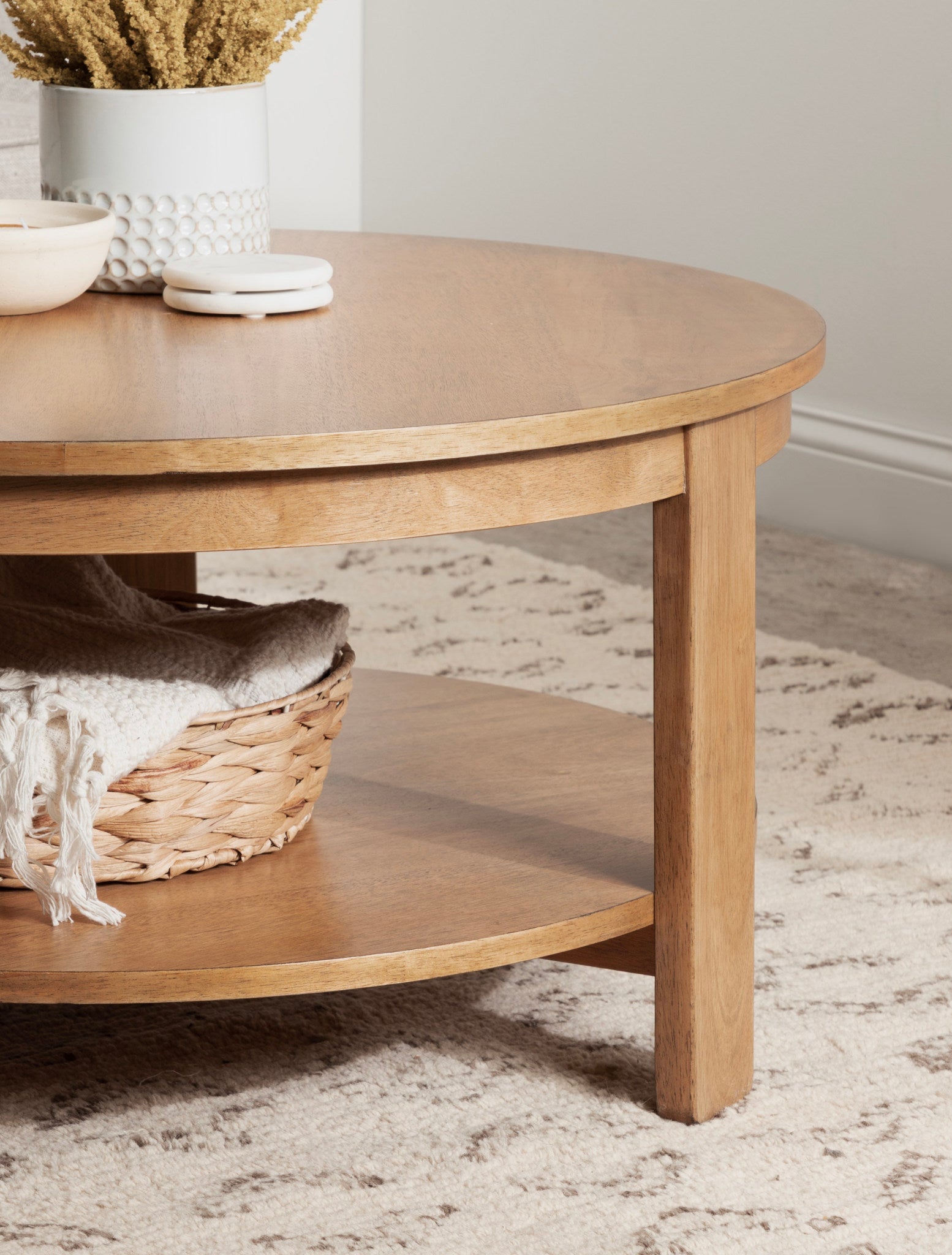 Foxford Round Wood Coffee Table – Pier 1