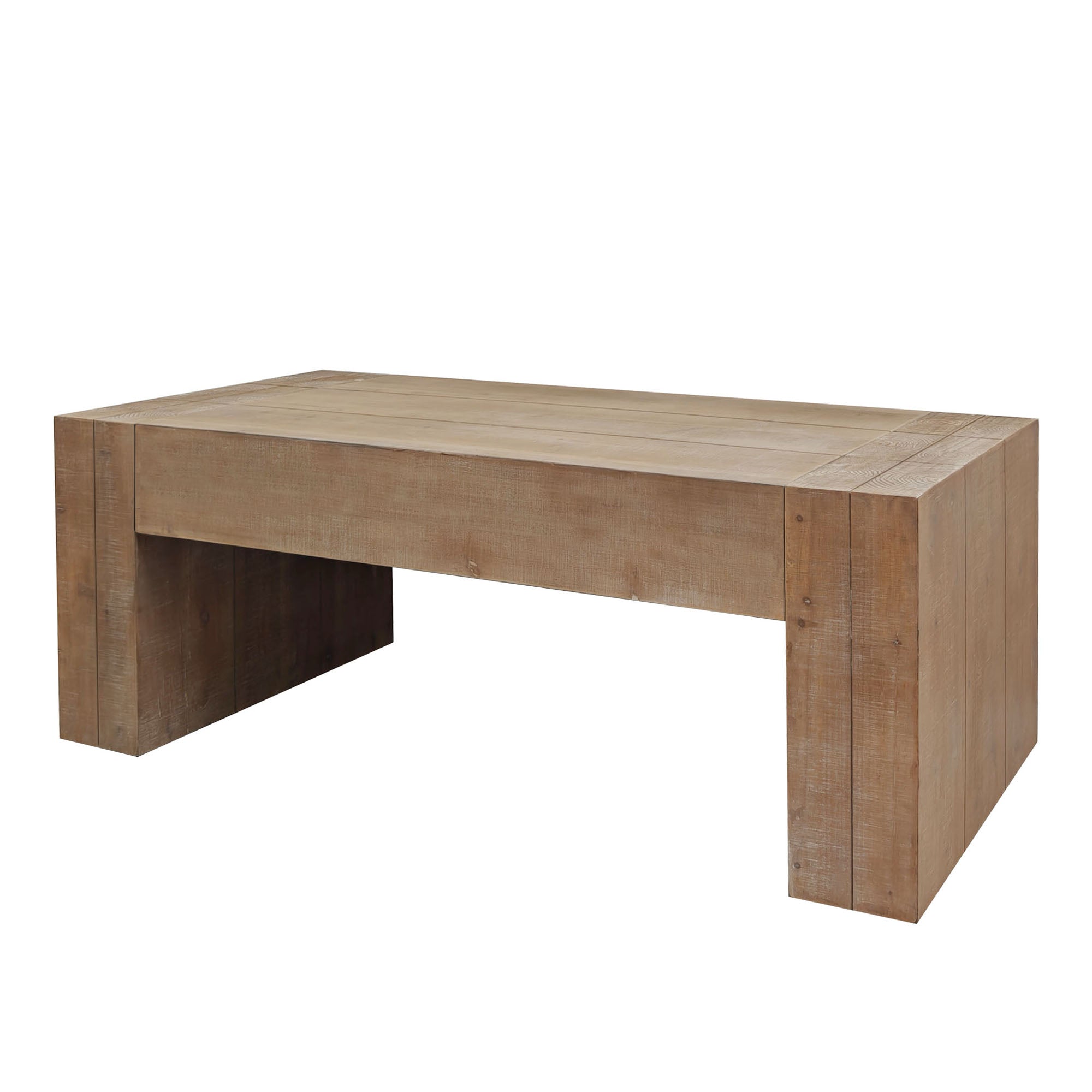 Carrying Rectangular Coffee Table with Wood Frame - Pier 1