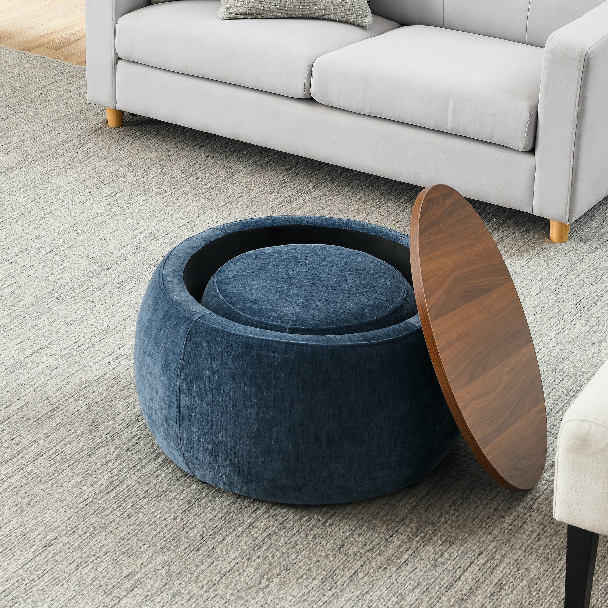 Round Storage Ottoman – Pier 1