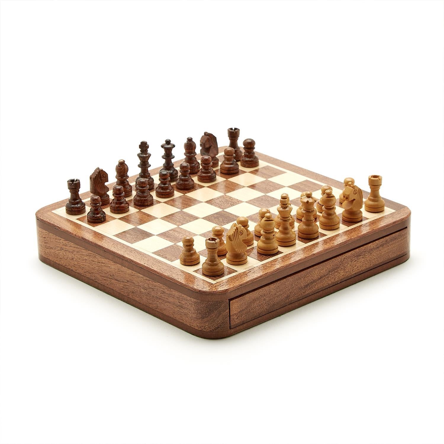 Magnetic Chess Set in Hand-Crafted Wooden Box – Pier 1